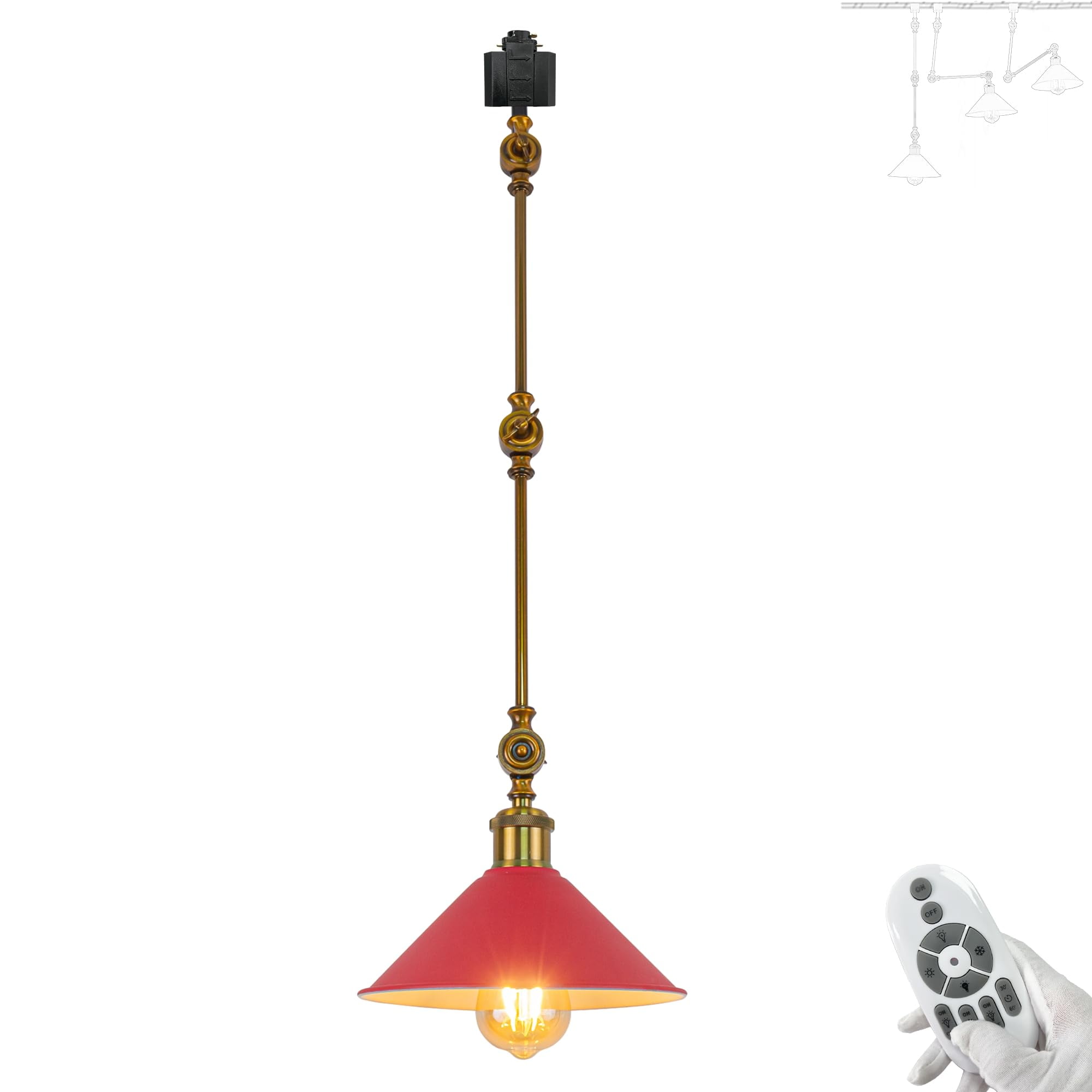 FSLiving H Type Track Lighting, Adjustable Ceiling Lighting Remote ...