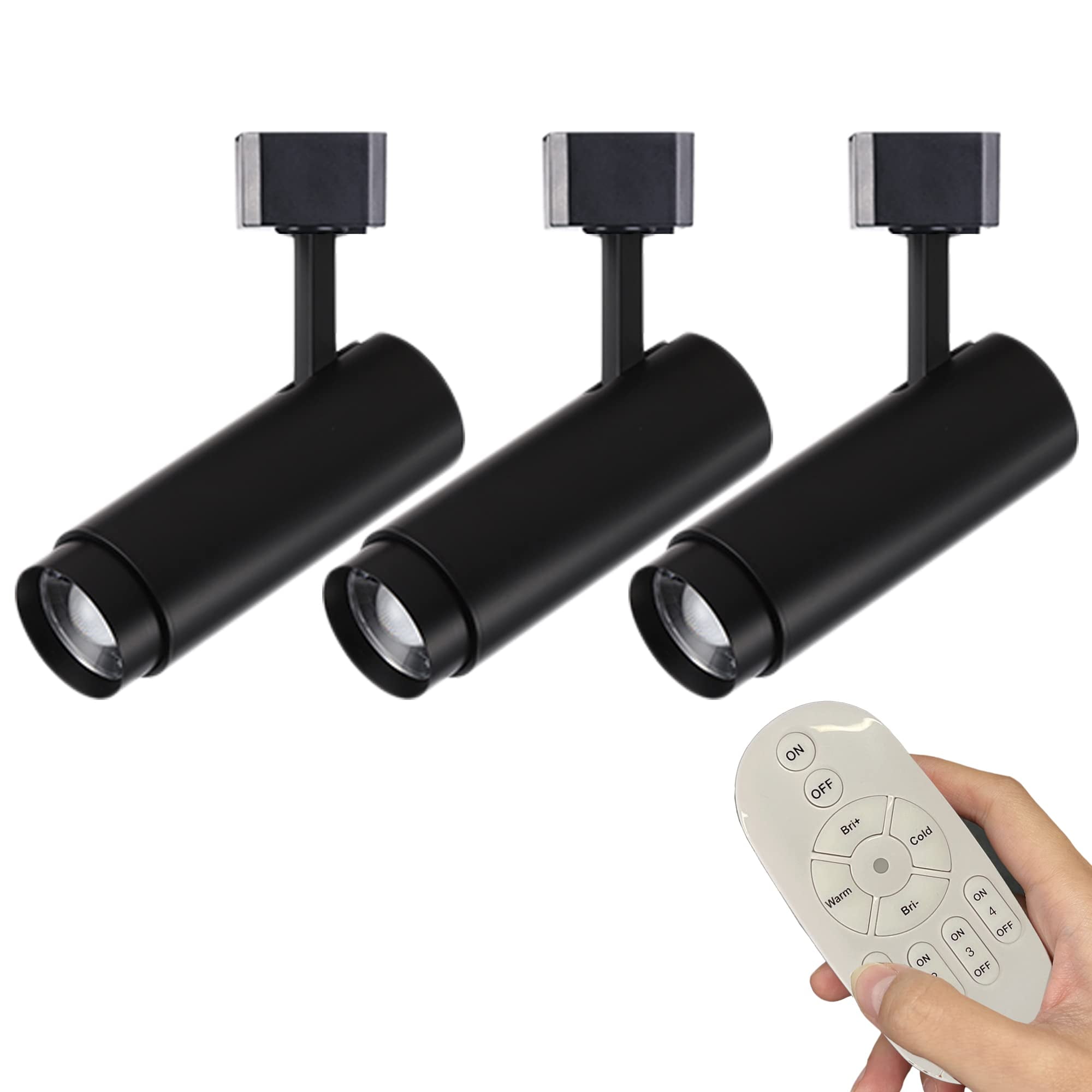 FSLiving H Type Track Lighting,Black Ceiling Spotlighting Remote ...