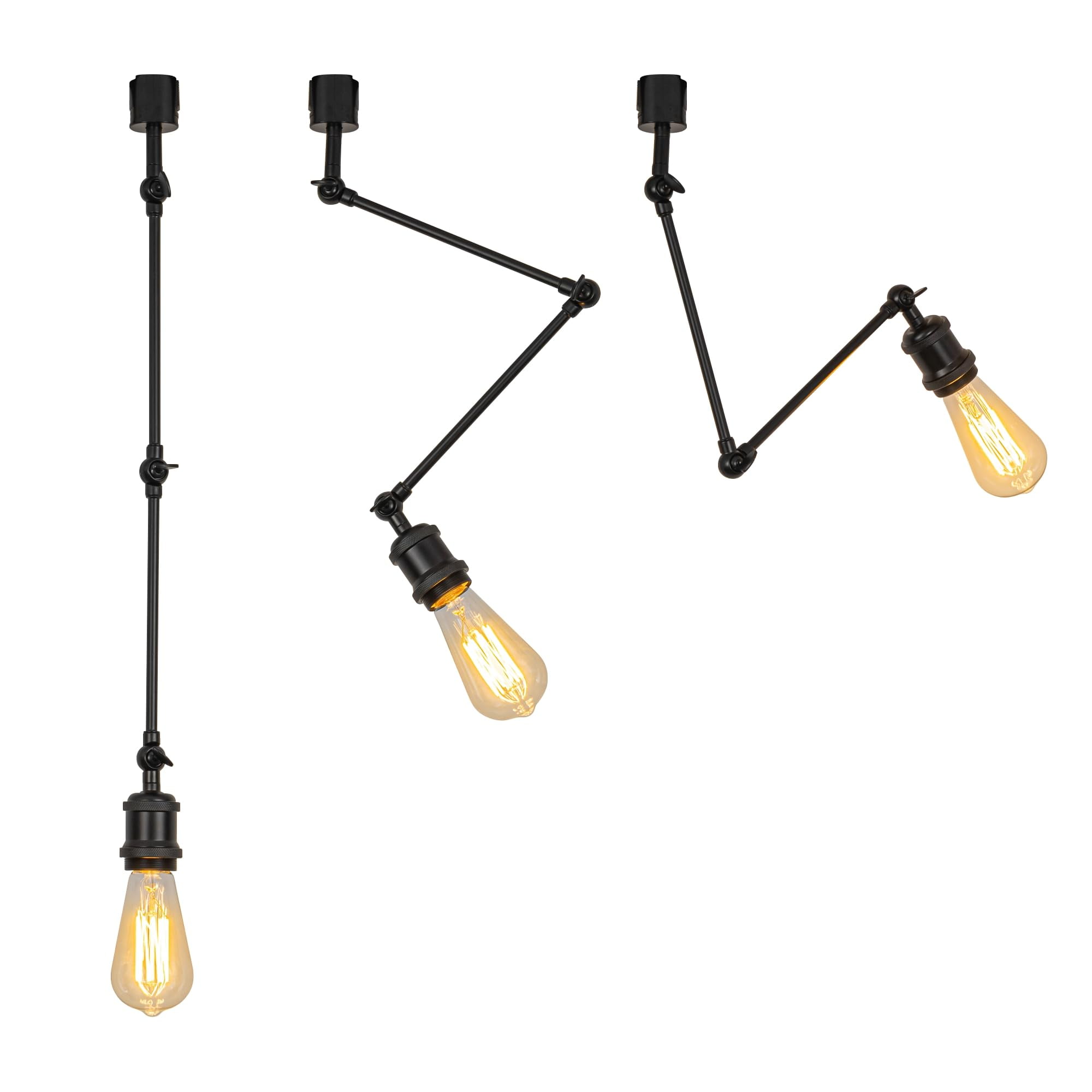 FSLiving H-Type Track Pendant Lights with Adjustable Arm, Vinatge ...