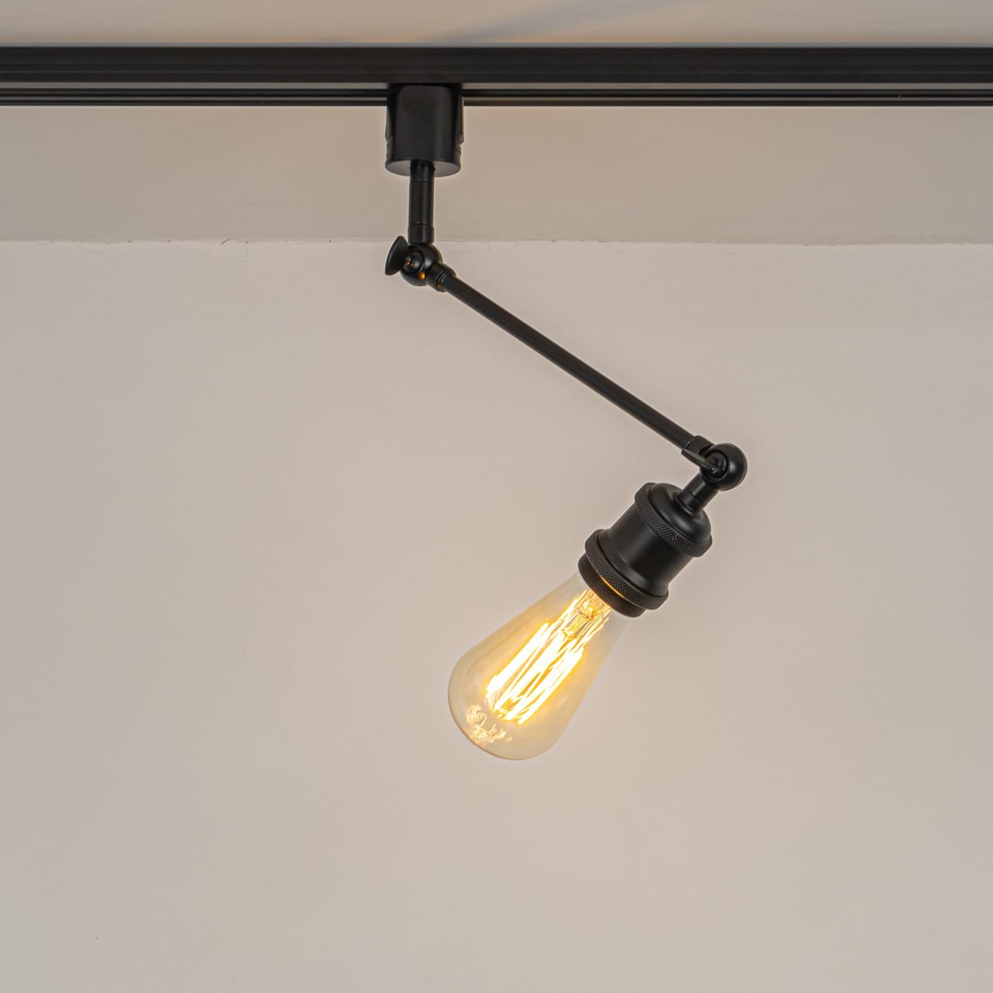 FSLiving J-Type Track Pendant Lights with Adjustable Arm, Vinatge ...