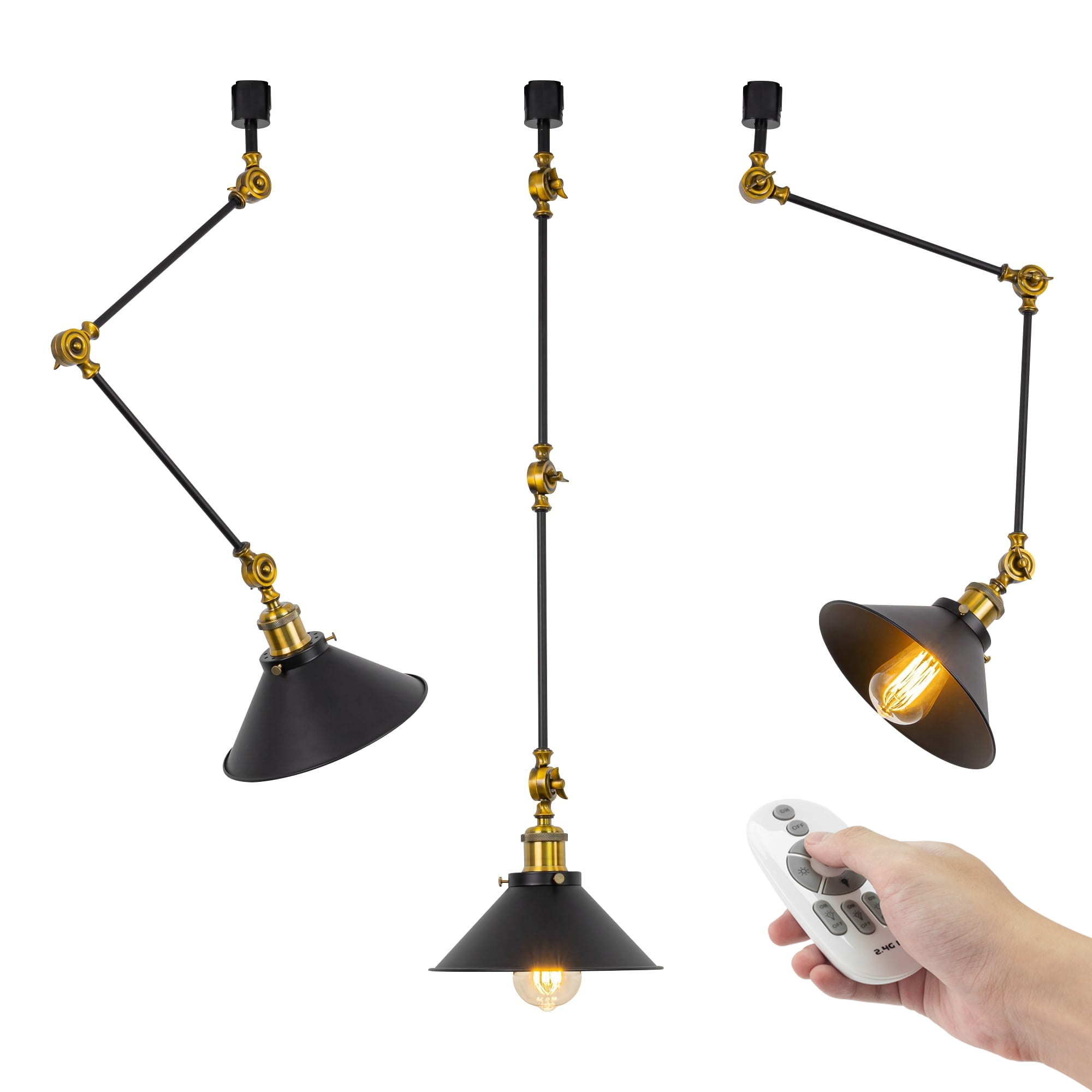 FSLiving H-Type Tracking Light Adjustable Arm Mini Spotlight Retro ...