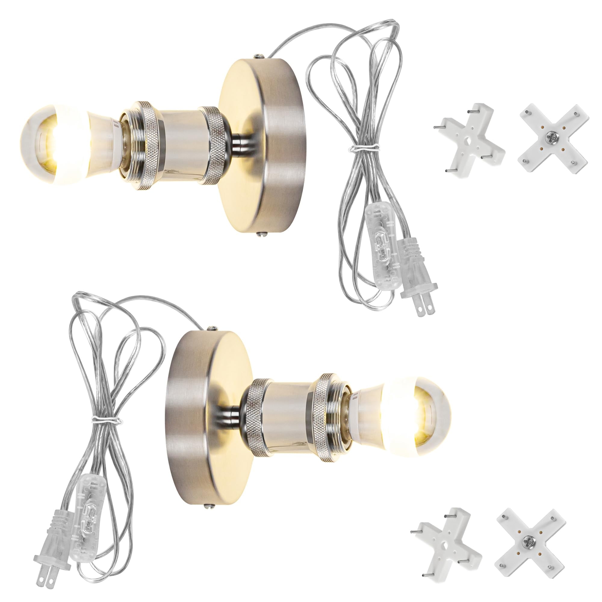 FSLiving Half Chrome Reflected Light Globe Shape Decorative Wall Light ...