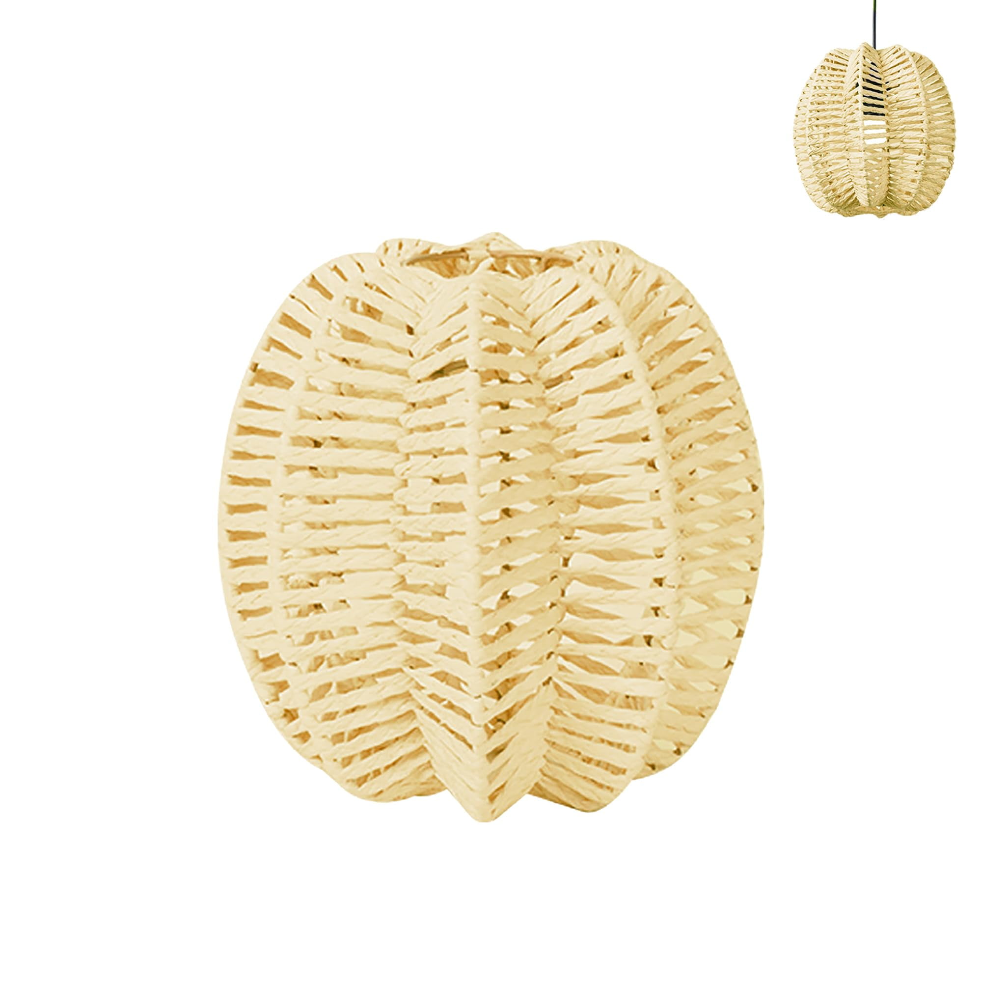 FSLiving Hand Knitting Paper String Replacement Shades for Table Lamp ...