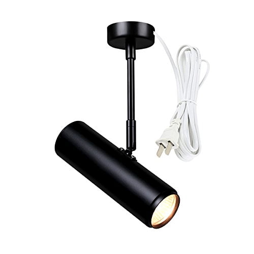 FSLiving High Accent 3W LED Spotlight Black Barrel Decorative Light ...