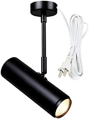 FSLiving High Accent 5W LED Spotlight Black Barrel Decorative Light ...