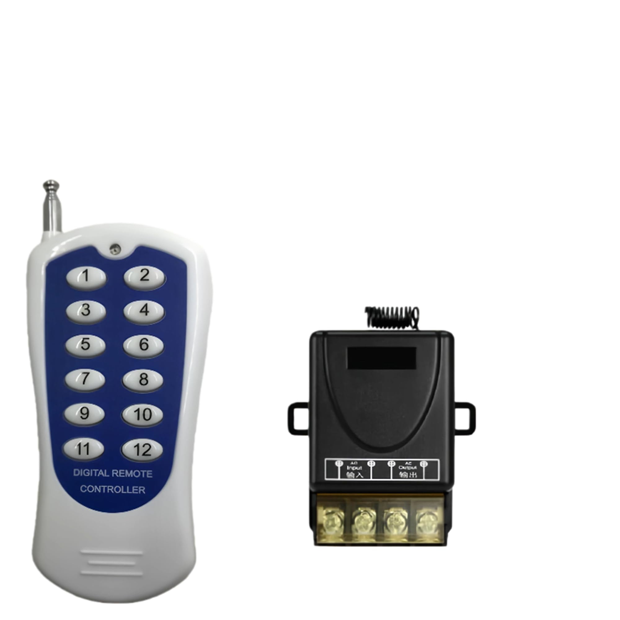 FSLiving High Power Wireless Multifunctional Delay Remote Switch, 12-Key Remote ,DC12-72V 40A ...