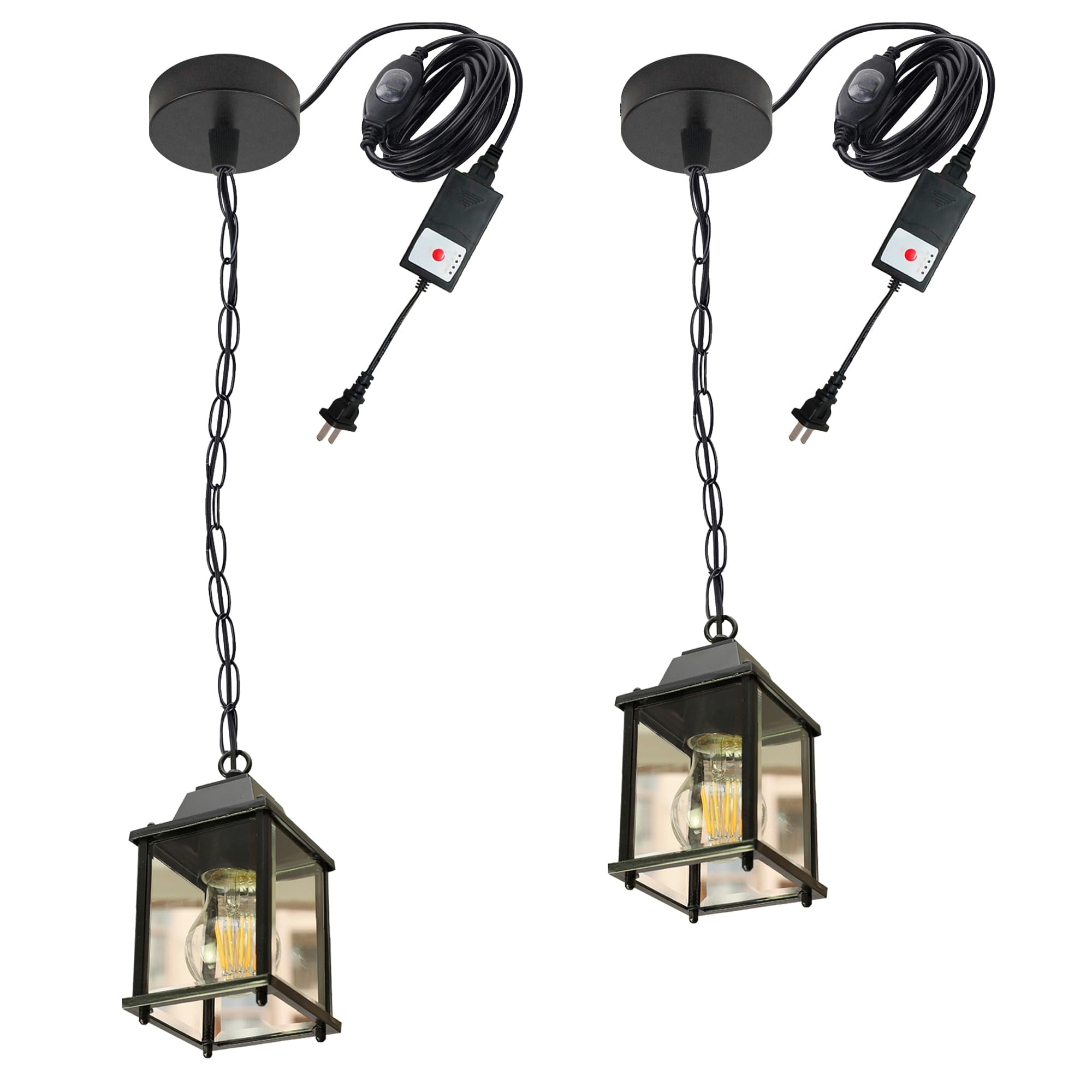 FSLiving Industrial AUTO Black Aluminum Exterior Ceiling Hanging ...