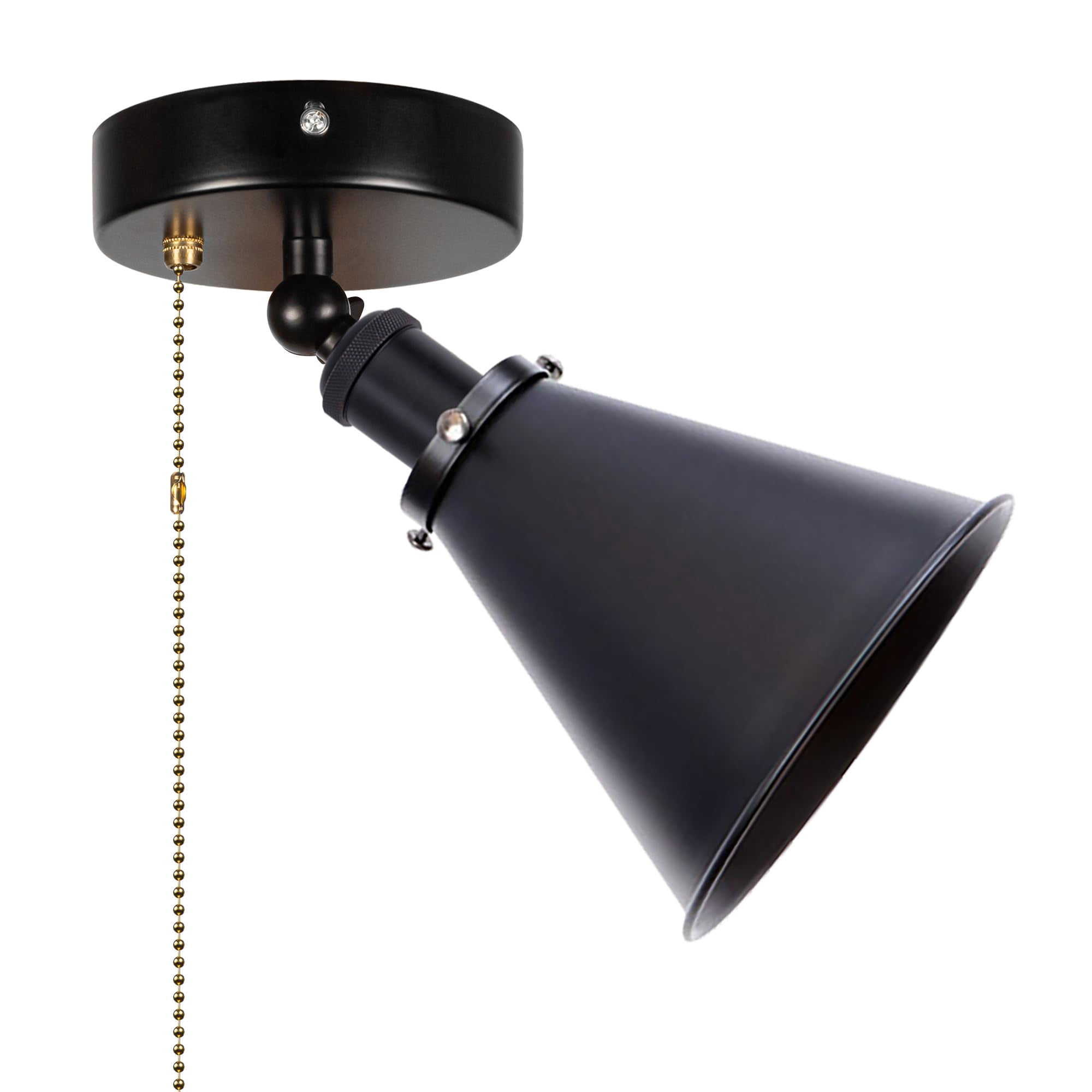 FSLiving Industrial Cone Ceiling Mount RV Adjustable Wall Light with ...