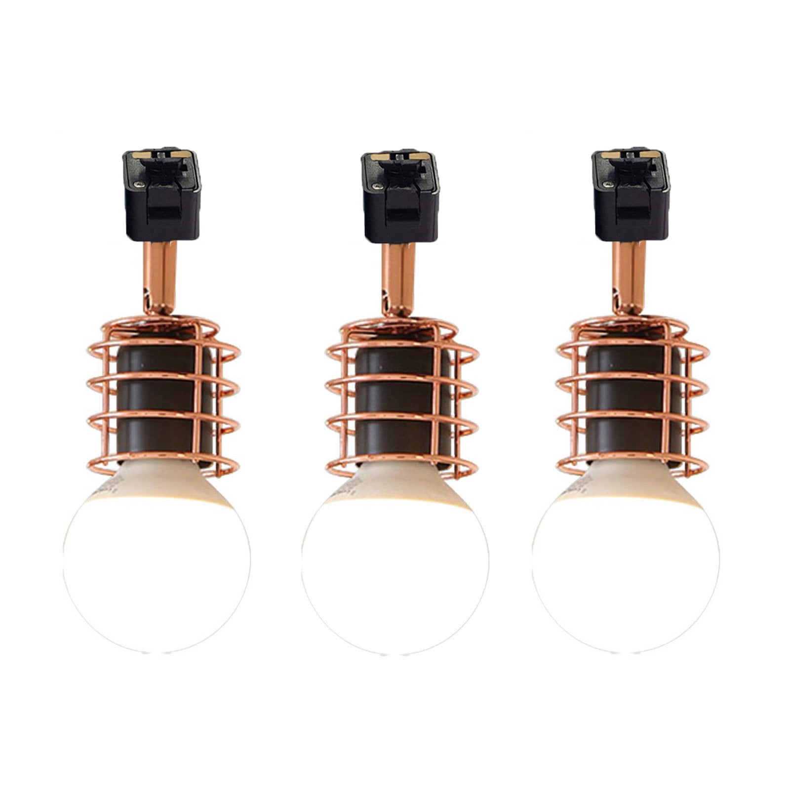 FSLiving Industrial Style Adjustable Angle J-Type Track Lighting Rose ...