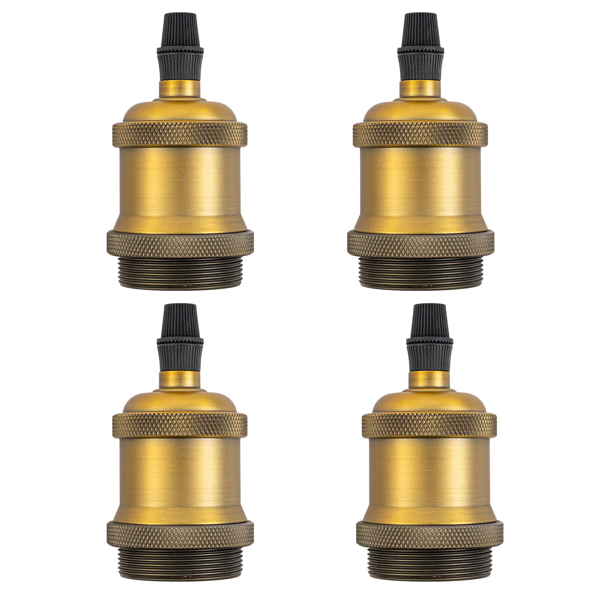 FSLiving Industrial Vintage E26 Light Socket Base Edison Retro Mini ...