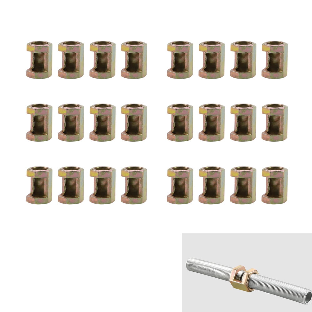 FSLiving Iron Hexagon Nut M10 Thread 15mm Height Lamp Repair Parts for ...