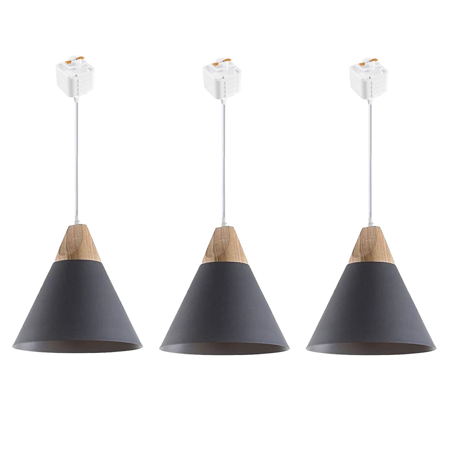 FSLiving J-Style Track Mount Pendant Fixture Scandinavian Style Pendant ...