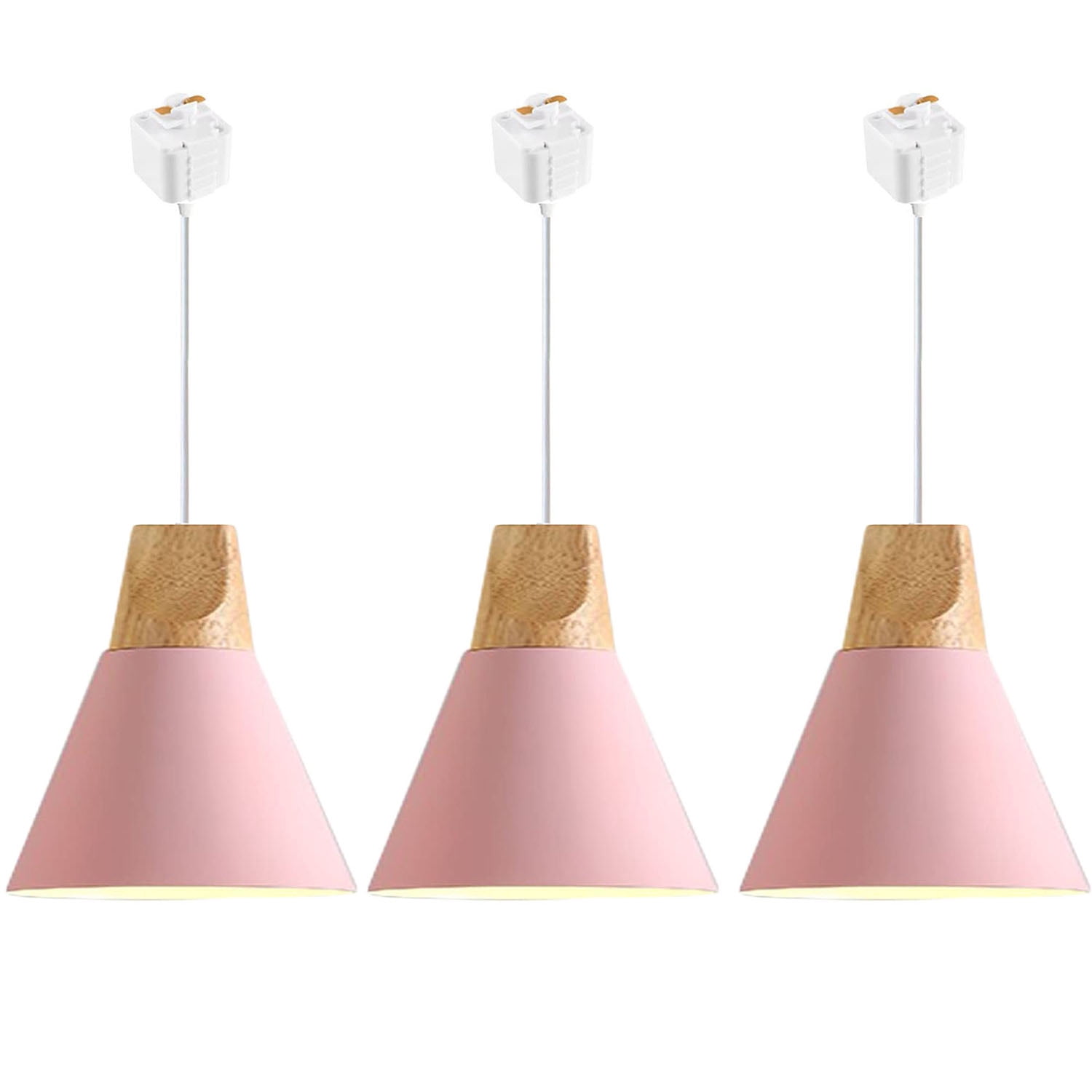 FSLiving J-Style Track Mount Pendant Fixture Scandinavian Style Pendant ...
