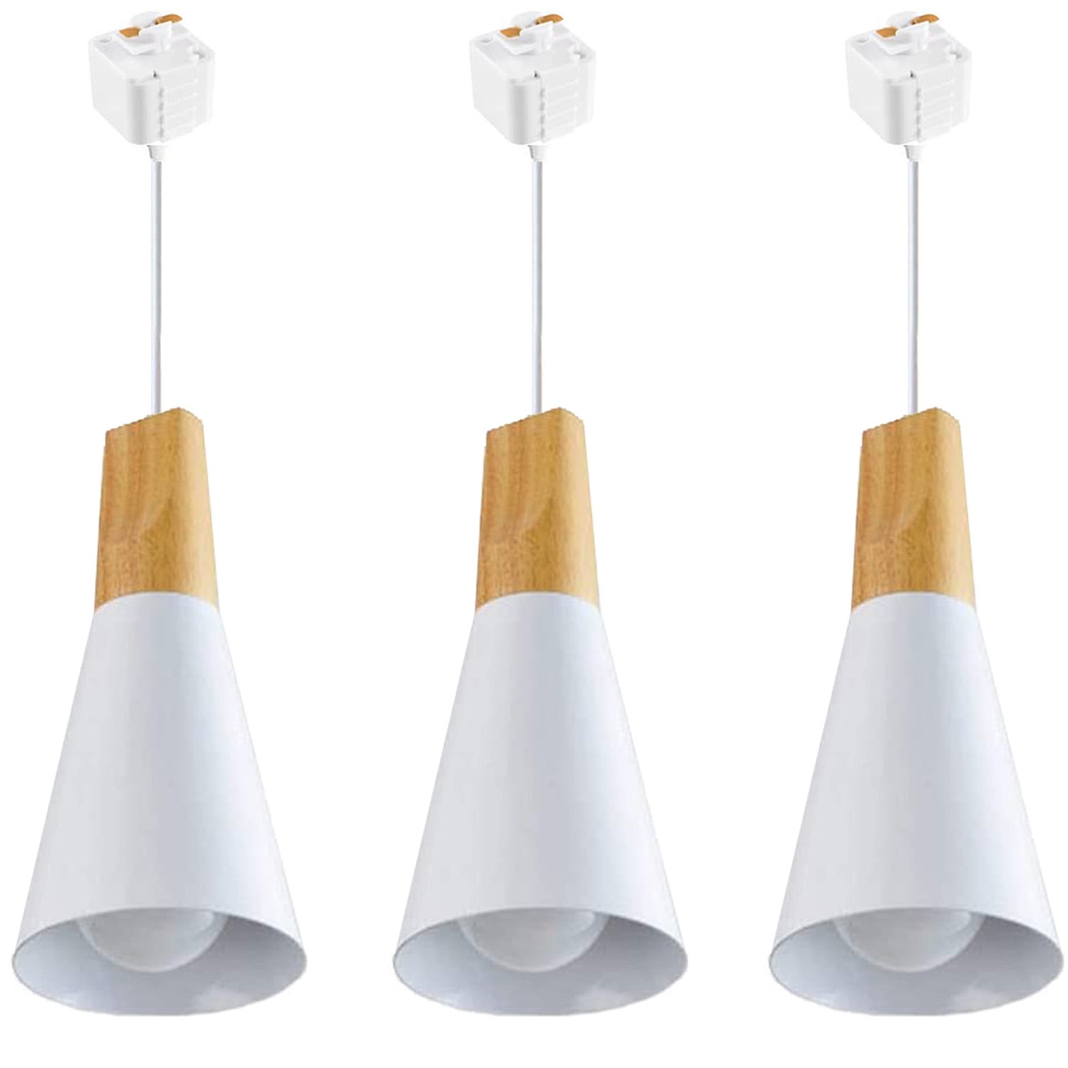 FSLiving J-Style Track Mount Pendant Fixture Scandinavian Style Pendant ...