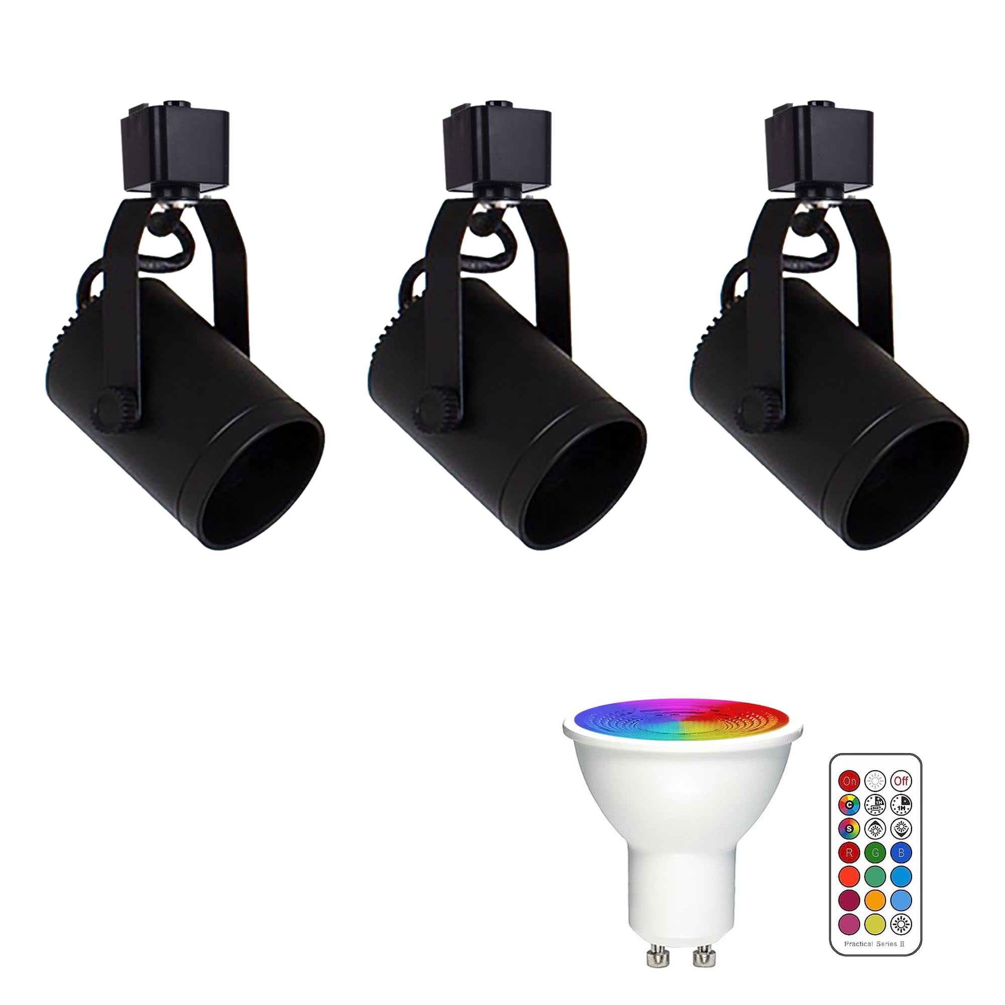 FSLiving J Type Gimbaled Track Lighting, Circle Track Ceiling Spotlight ...