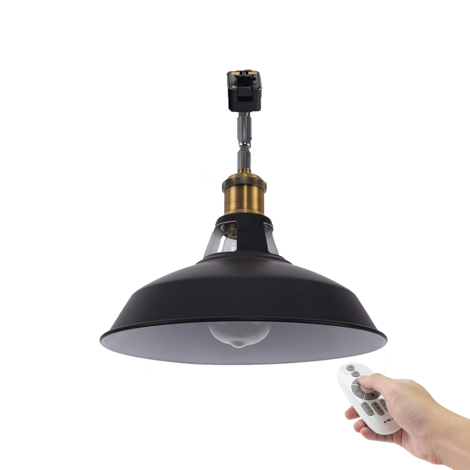 FSLiving J-Type Remote Control Track Pendant Light Adjustable Angle ...