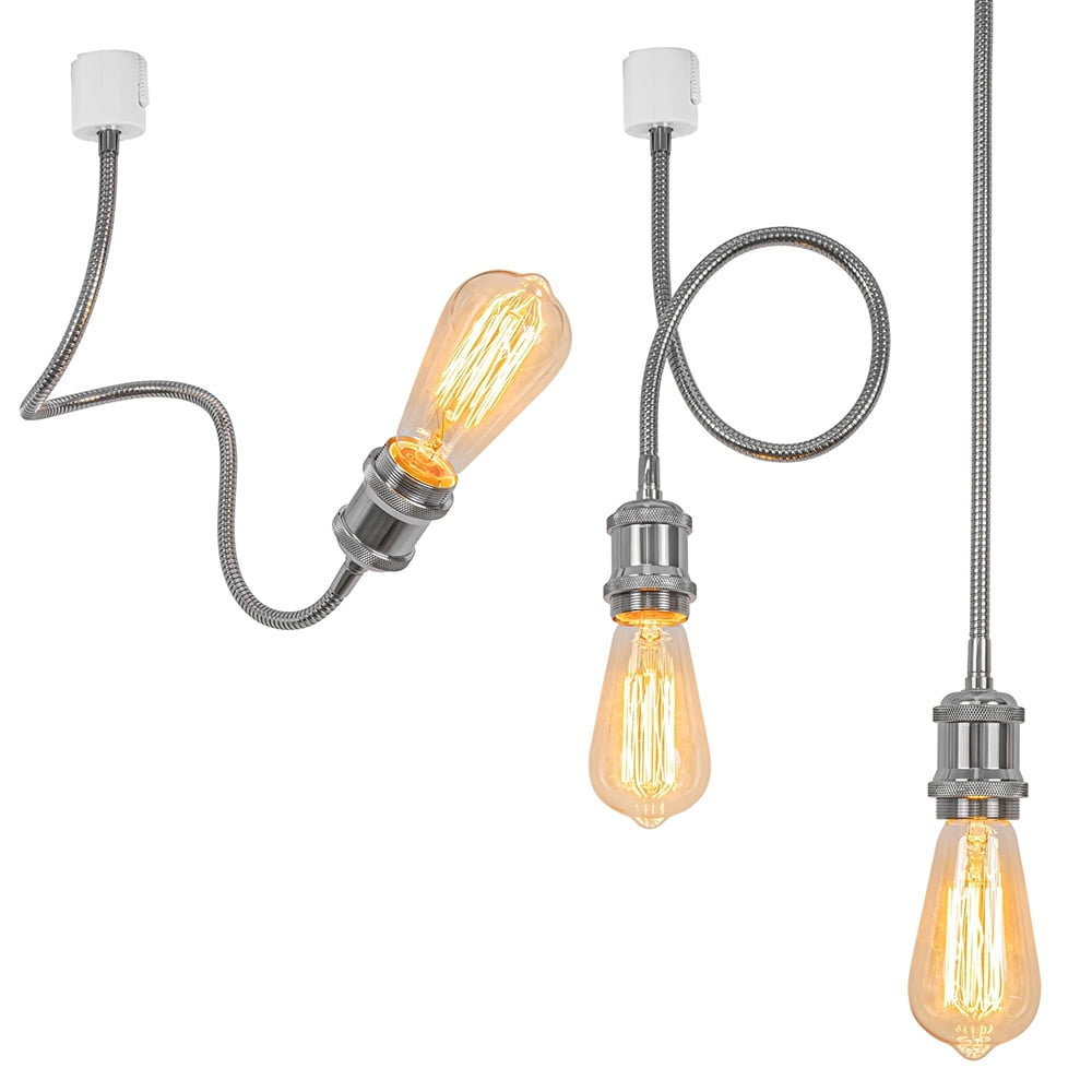 FSLiving J Type Track Light,Chrome Iron DIY Ceiling Spot Lighting ...