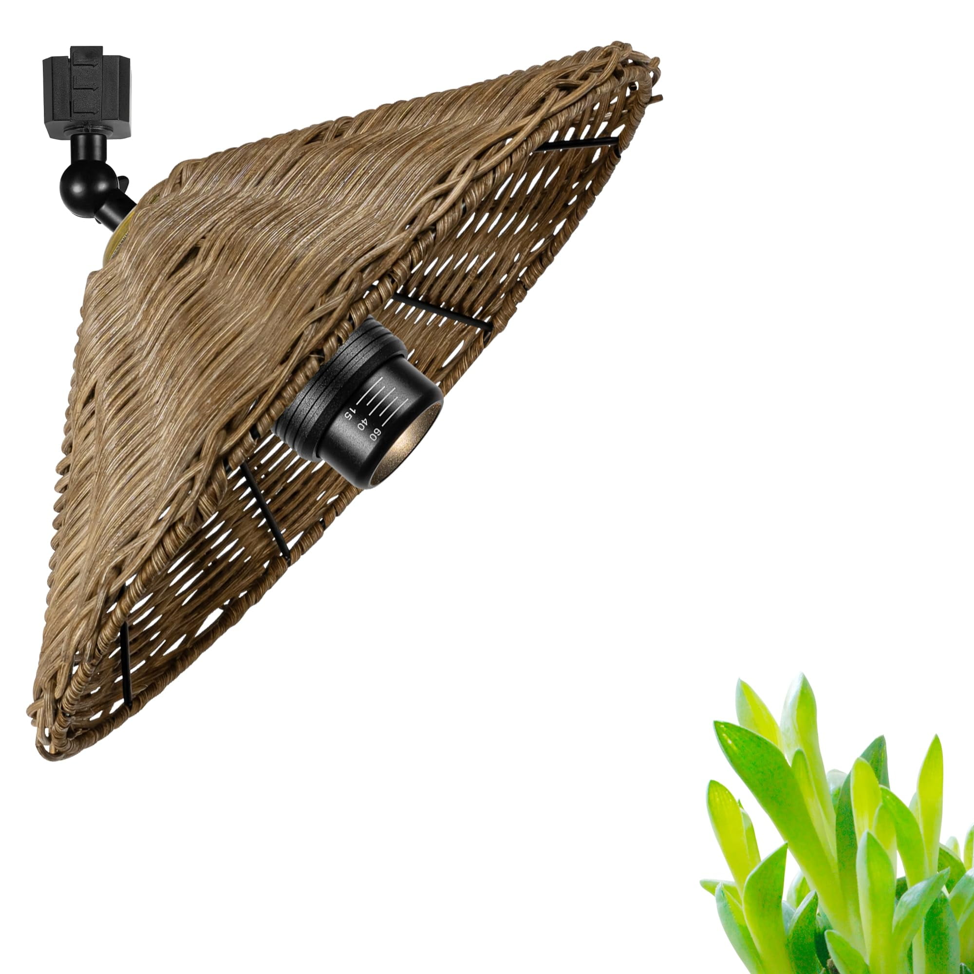 FSLiving J-Type Track Light Full Spectrum 10W LED Focusing Bulb Plant ...