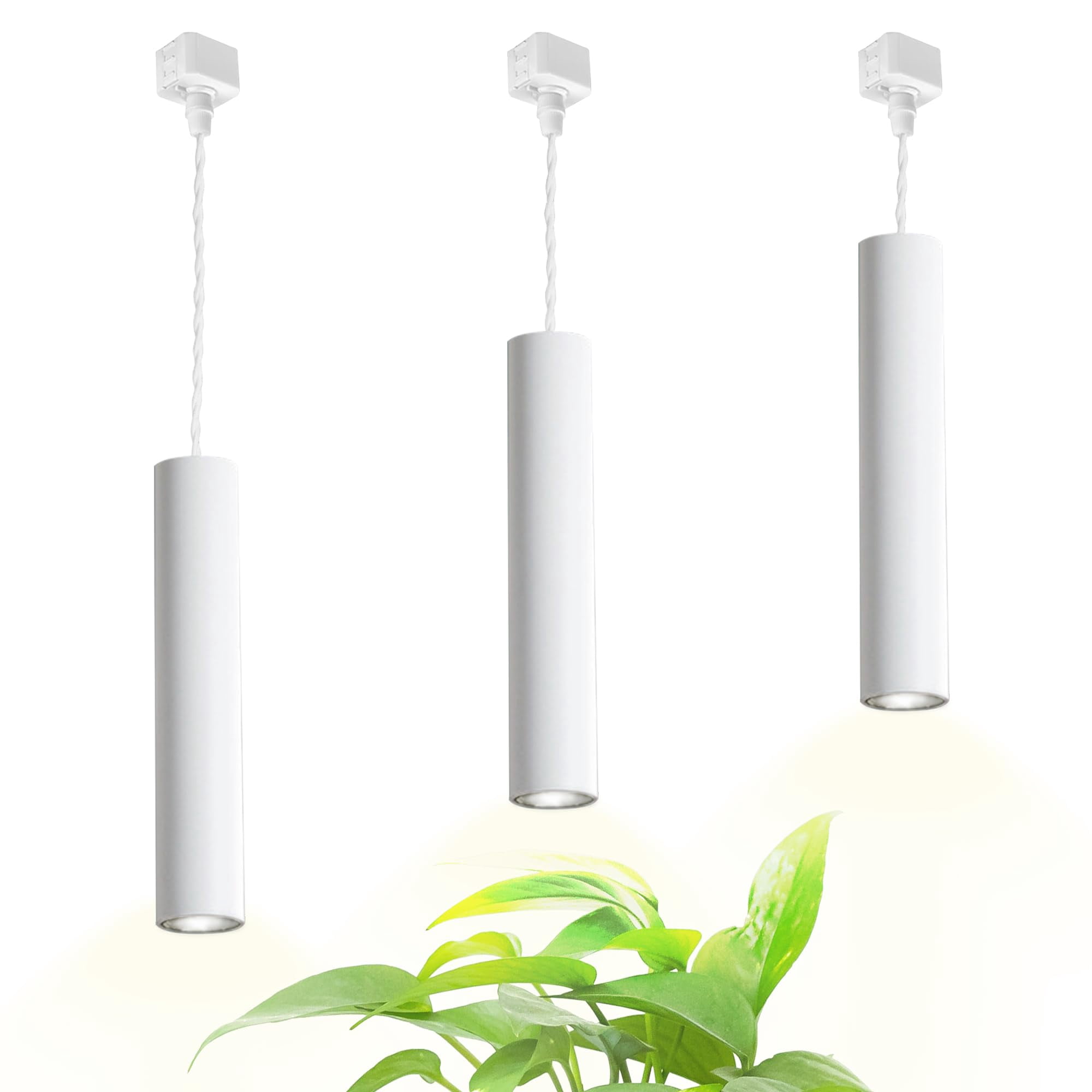 FSLiving J-Type Track Light Full Spectrum for Indoor Plants Linear Look ...