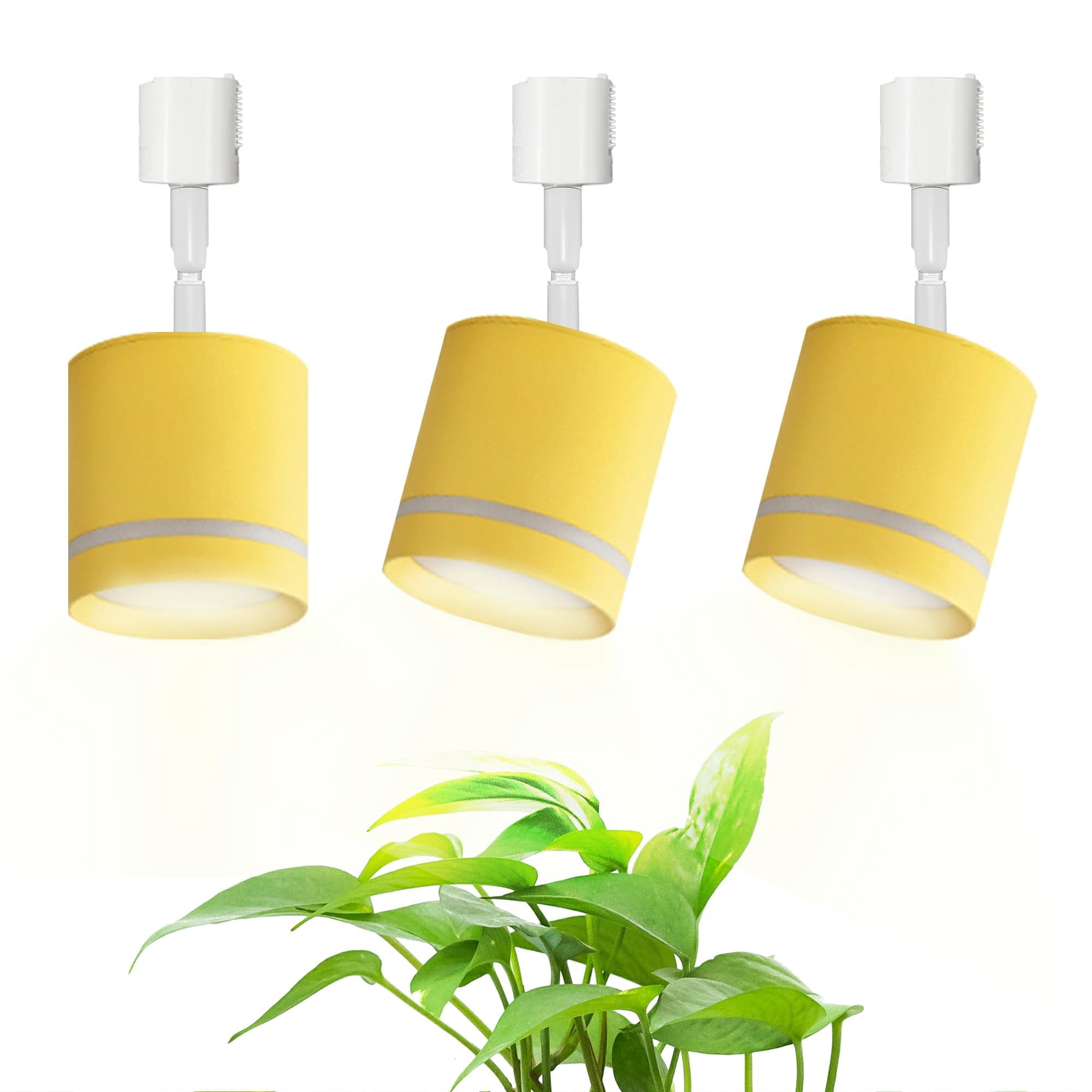 FSLiving J-Type Track Light Full Spectrum for Indoor Plants Linear Look ...