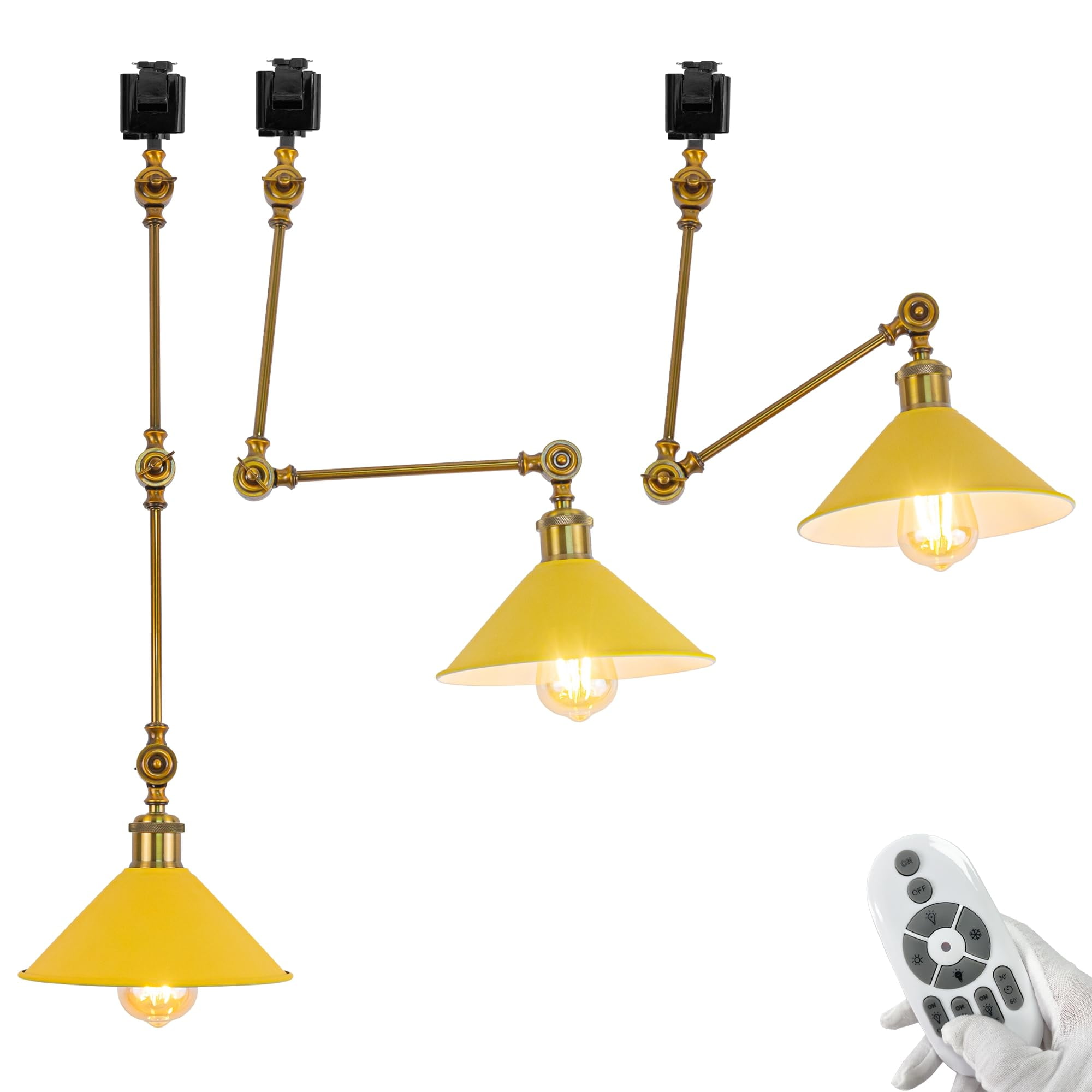 FSLiving J Type Track Lighting, Adjustable Ceiling Lighting Remote ...