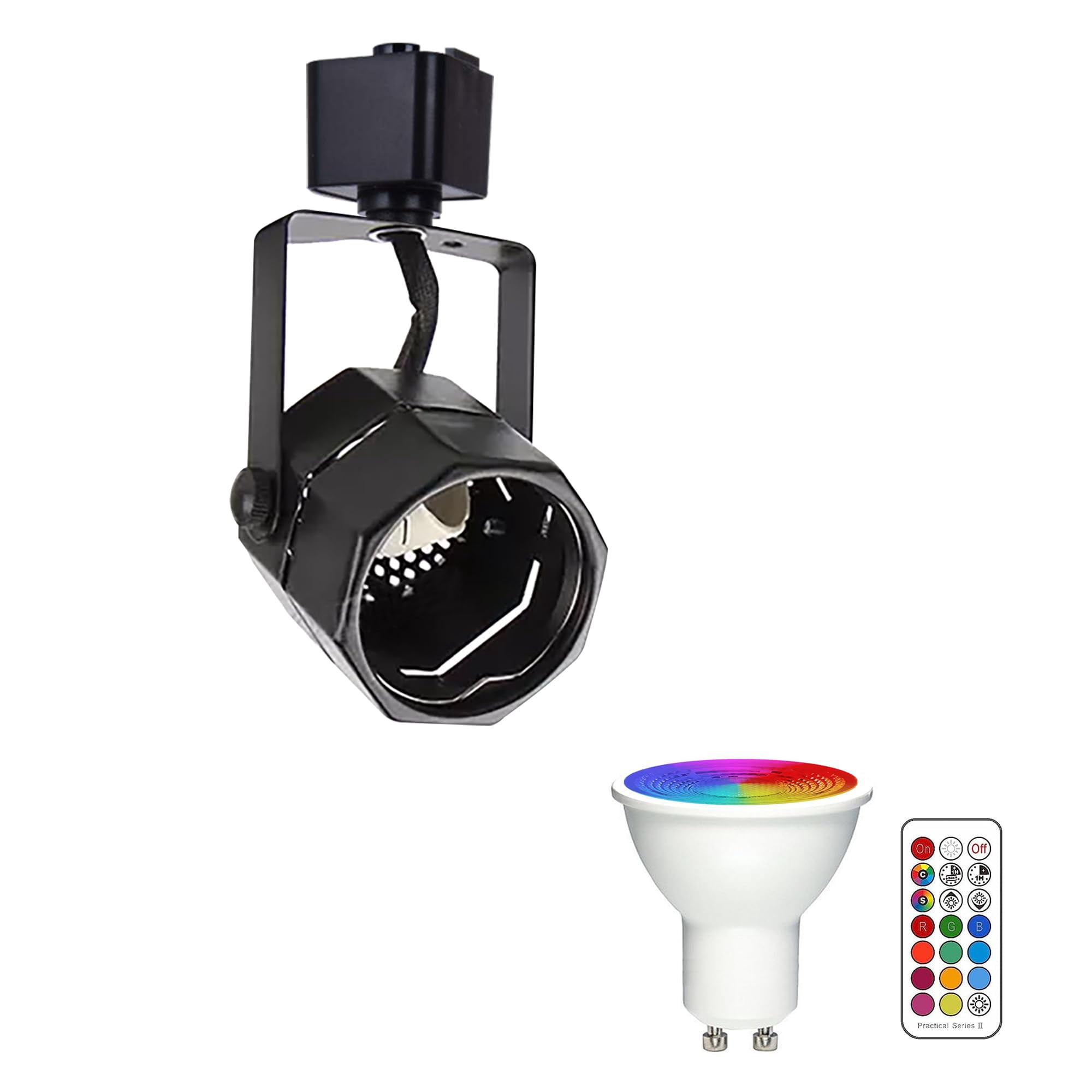 FSLiving J Type Track Lighting,Gimbaled Octagonal Ceiling Spotlighting ...