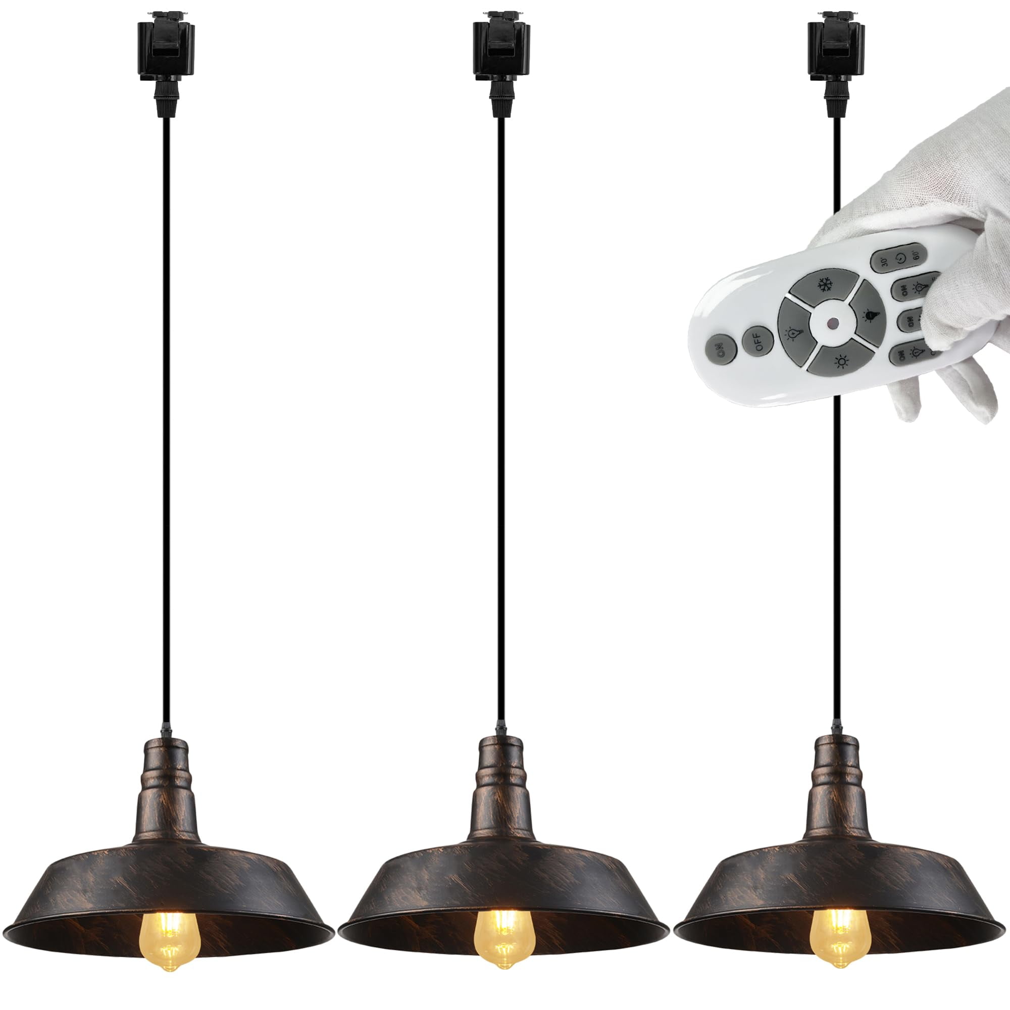 FSLiving J Type Track Lighting Pendants American Loft Industrial Style ...