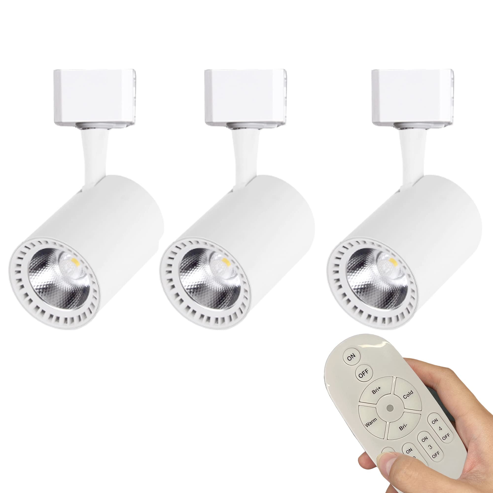 FSLiving J Type Track Lighting White Aluminum Finished LED Ceiling Spot ...