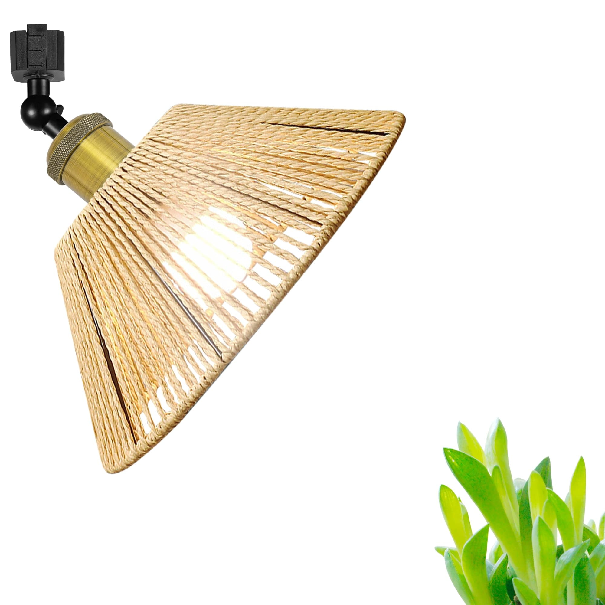 FSLiving J-Type Track Lights Full Spectrum 10W LED Focusing Bulb Plant ...