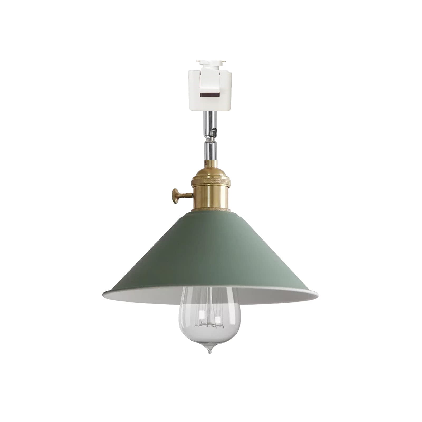 FSLiving J-Type Track Pendant Light Adjustable Angle E26 Base Nordic ...