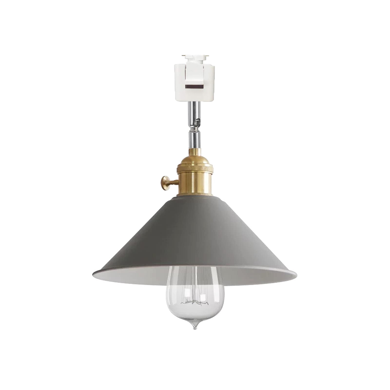 FSLiving J-Type Track Pendant Light Adjustable Angle E26 Base Nordic ...