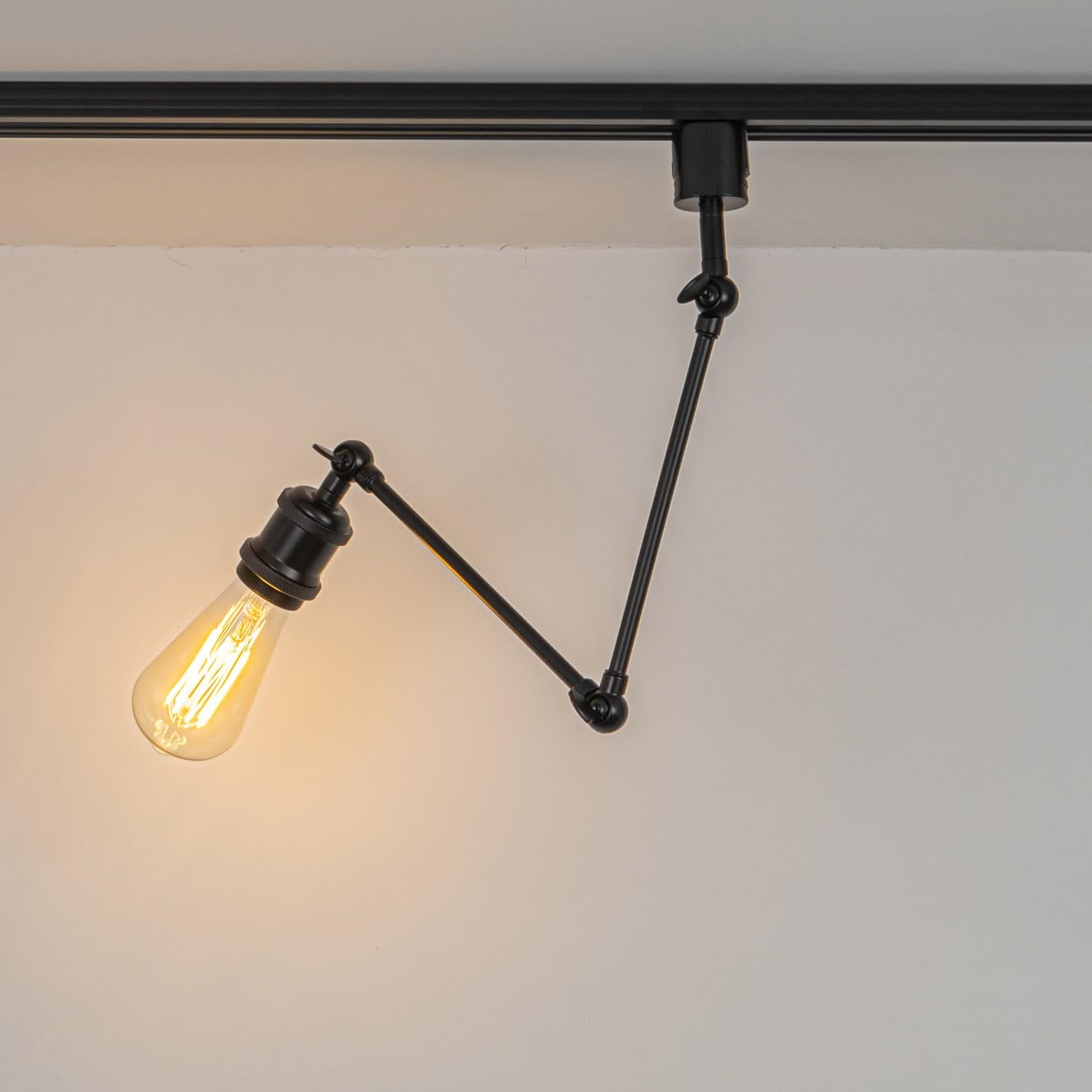 FSLiving J-Type Track Pendant Lights with Adjustable Arm, Vinatge ...