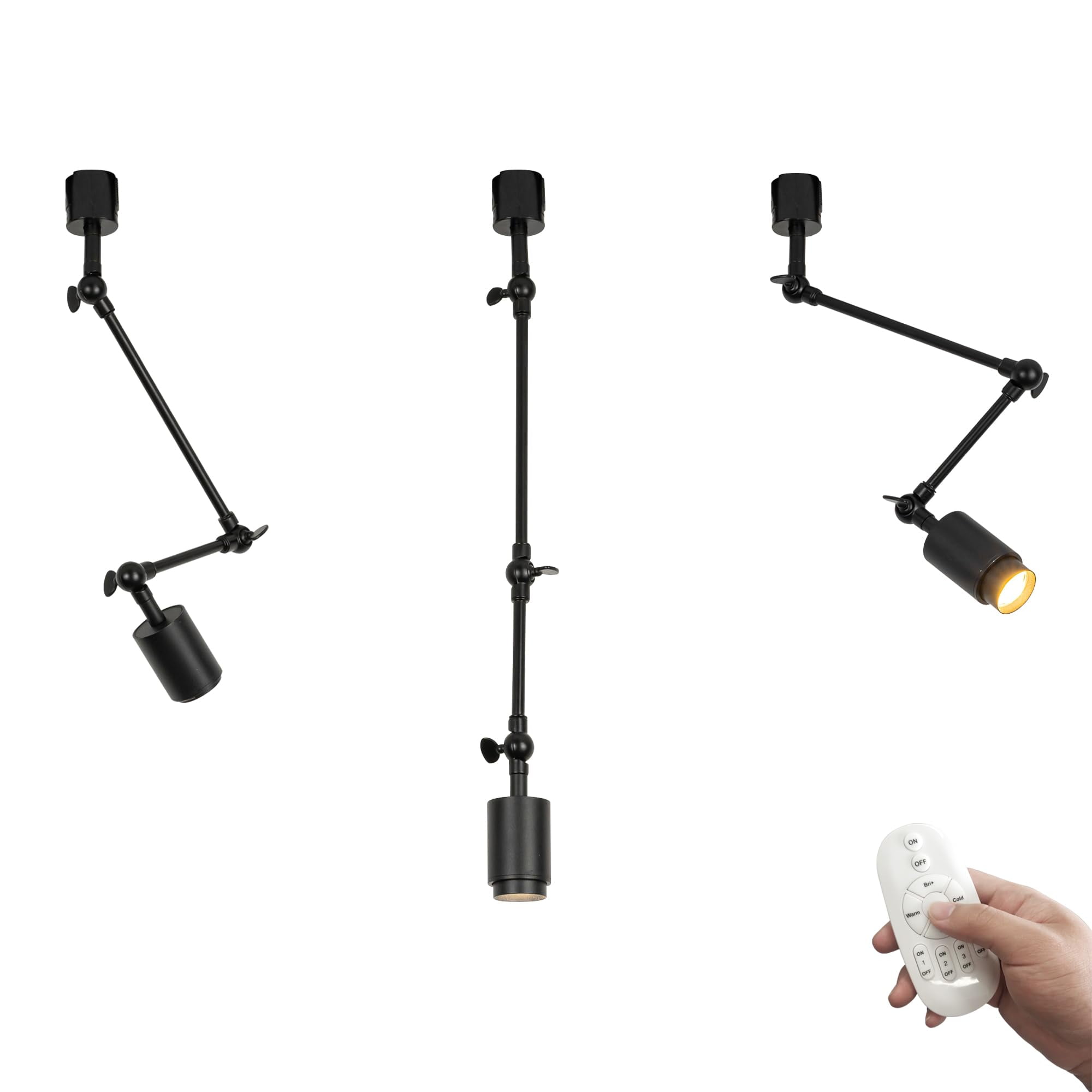 FSLiving J-Type Tracking Light with Remote Control Adjustable Angle ...