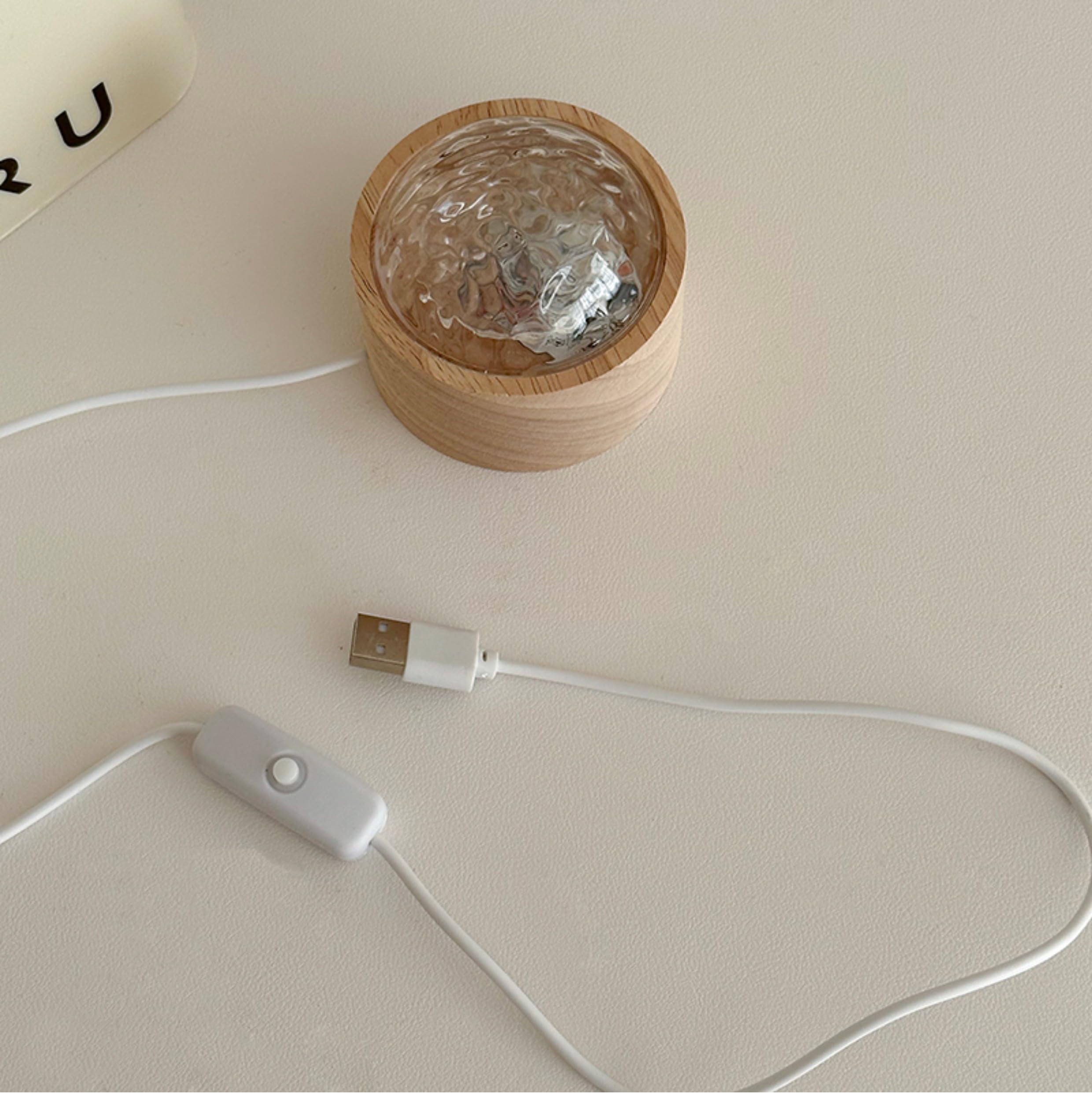 FSLiving LED Accent Uplight Mood Lamp 3W Dynamic Water Pattern Light ...