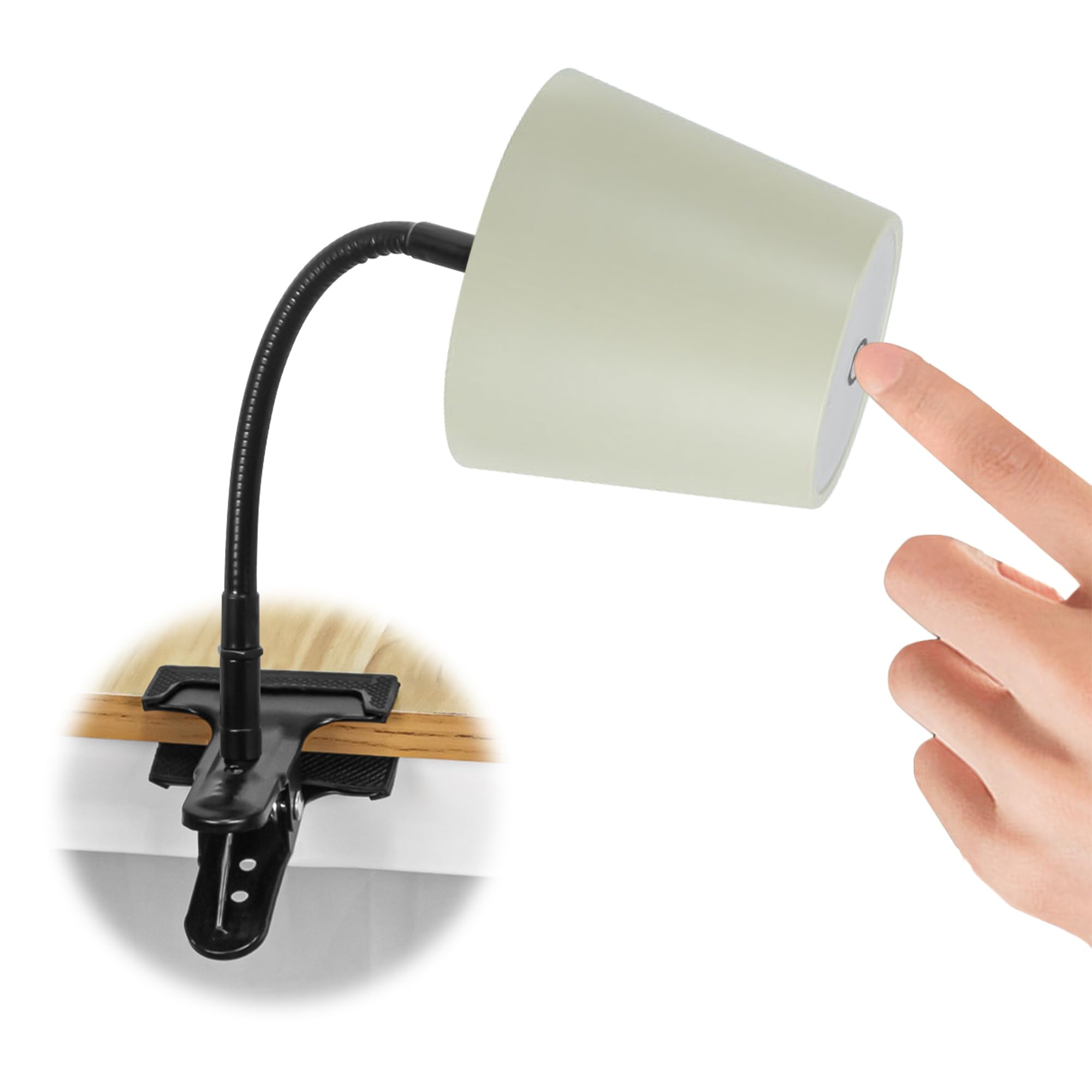 FSLiving LED Clip Light, Pole Mounted, Tpye-C Rechargeable, Eye ...