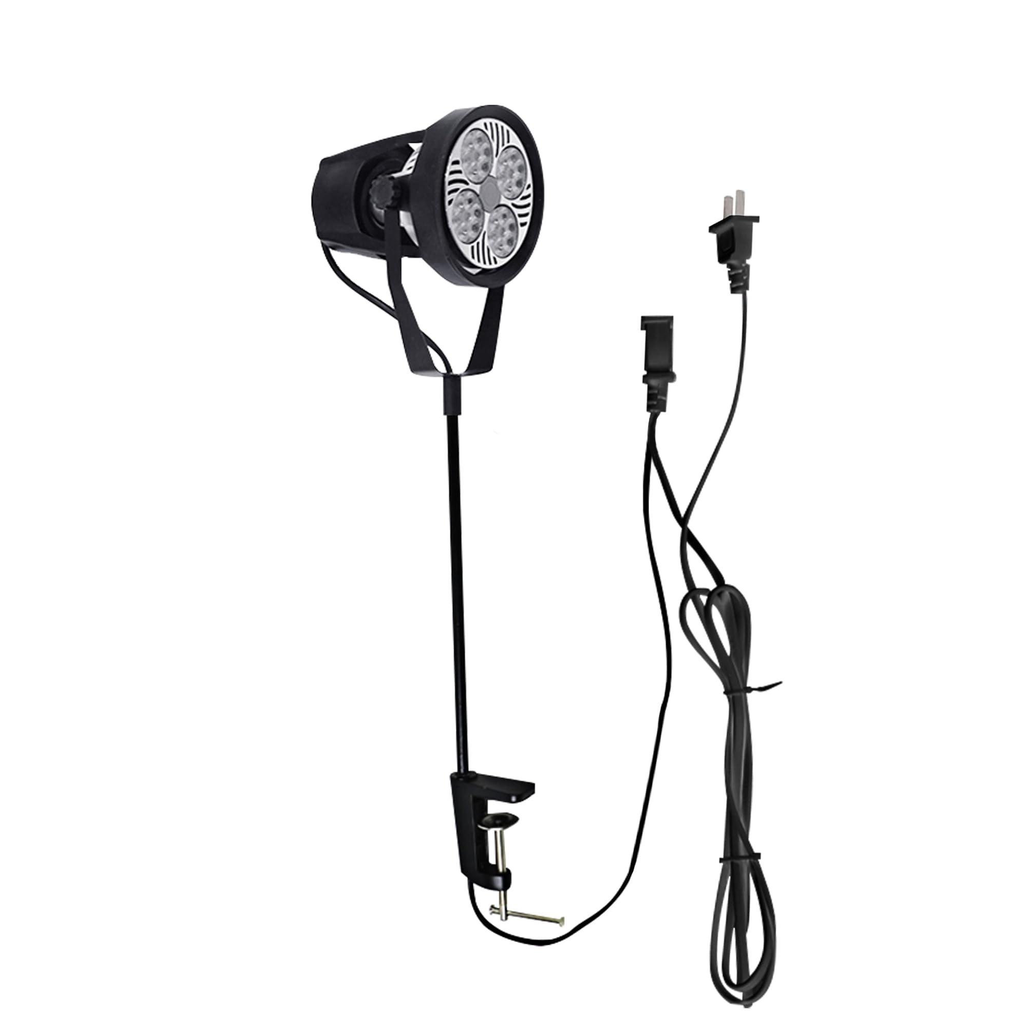 FSLiving LED Lights Include Bracket with Clip with Telescoping Rod ...
