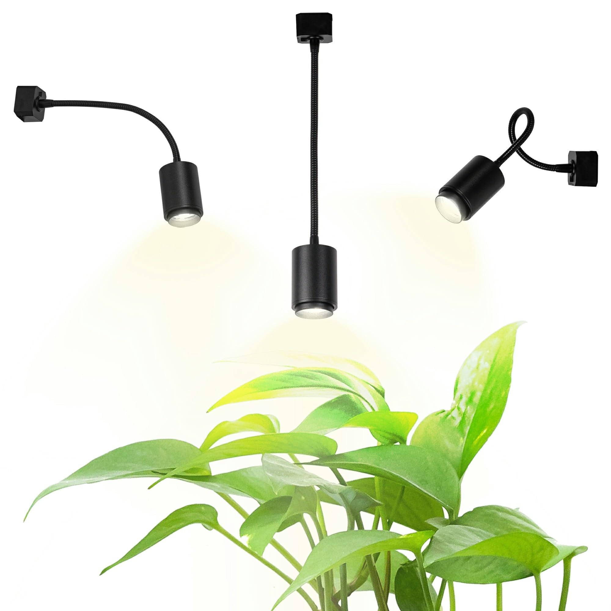 FSLiving LED Track Linear Look Black Lights H-Type Track Lighting Heads ...