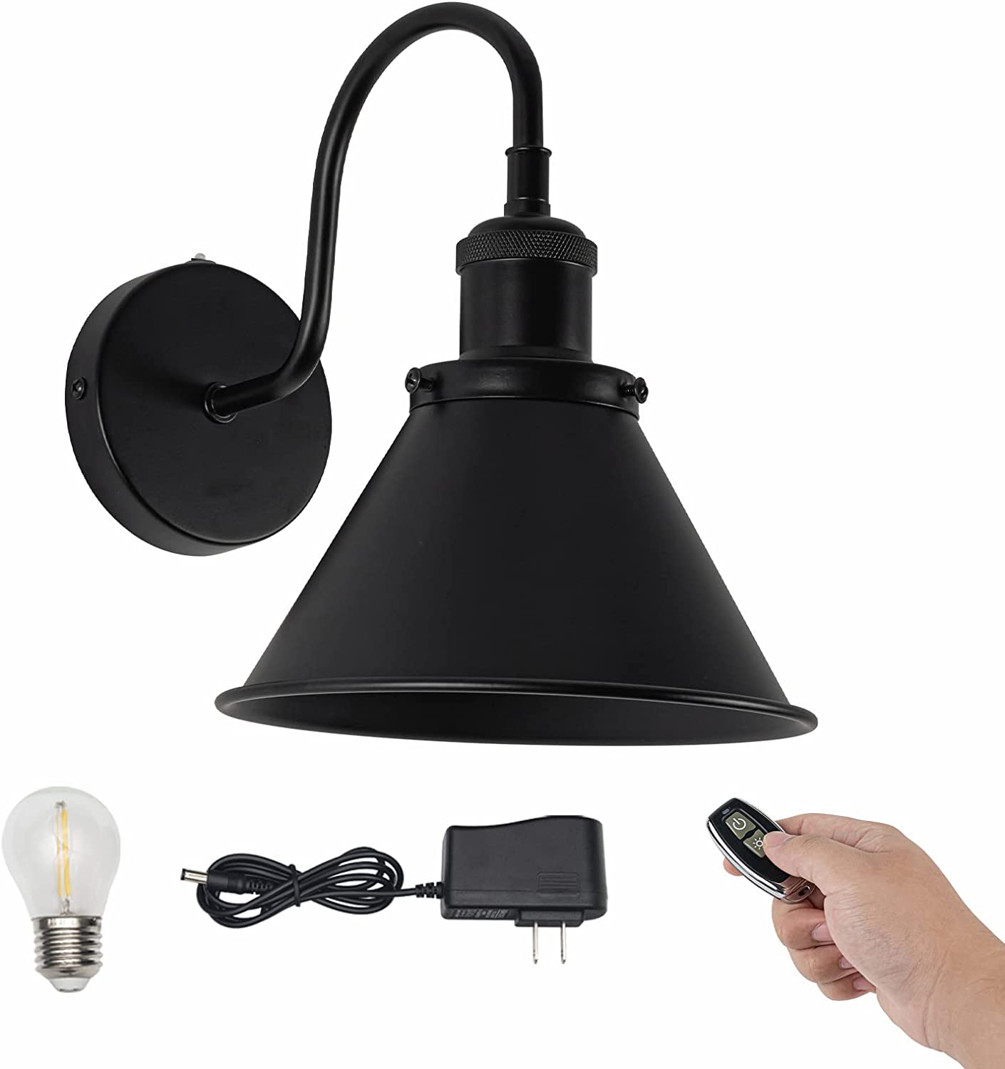 FSLiving Low-Volt Safe LED Rechargeable Battery Run Remote Control No ...