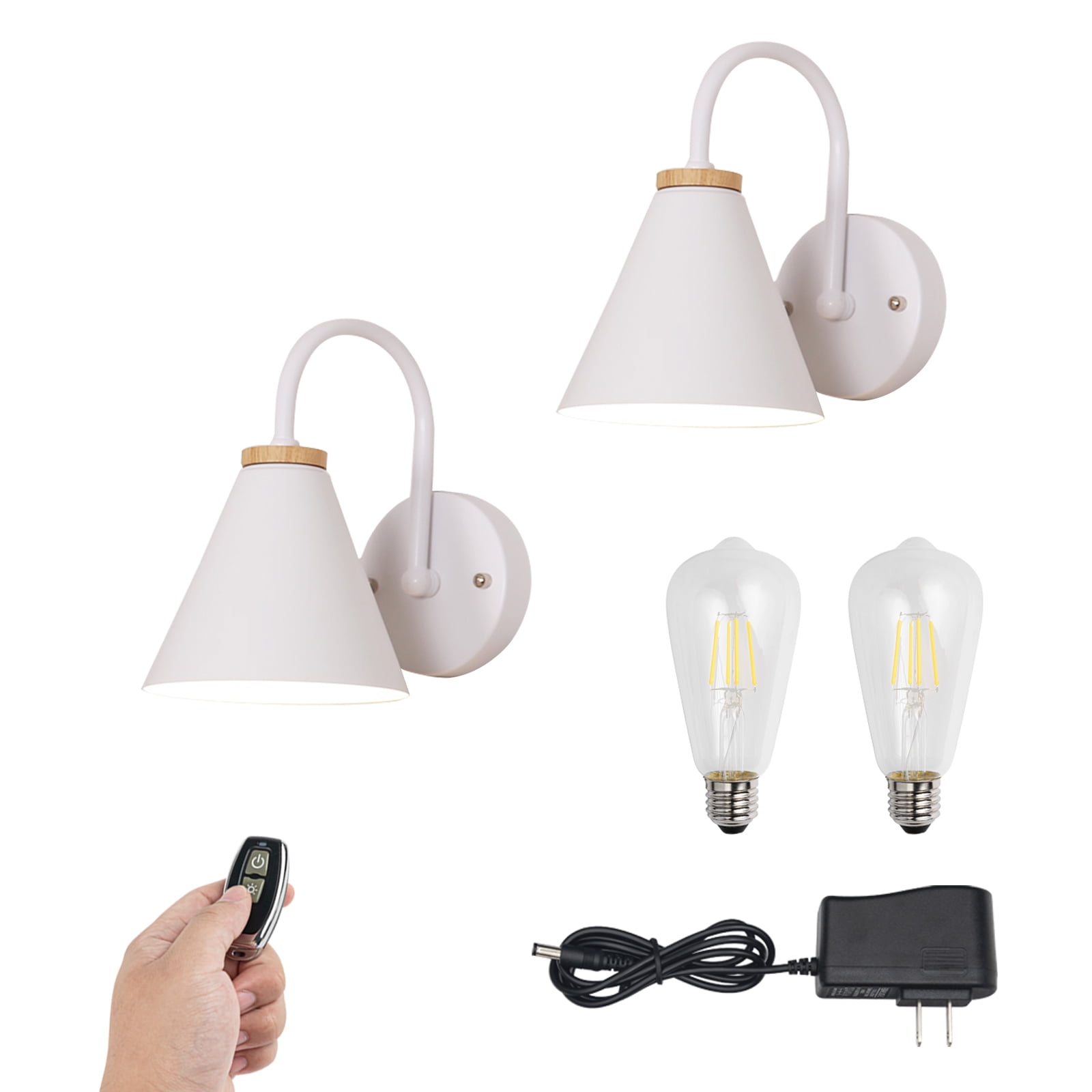 FSLiving Low-Volt Safe LED Rechargeable Battery Run Remote Control ...