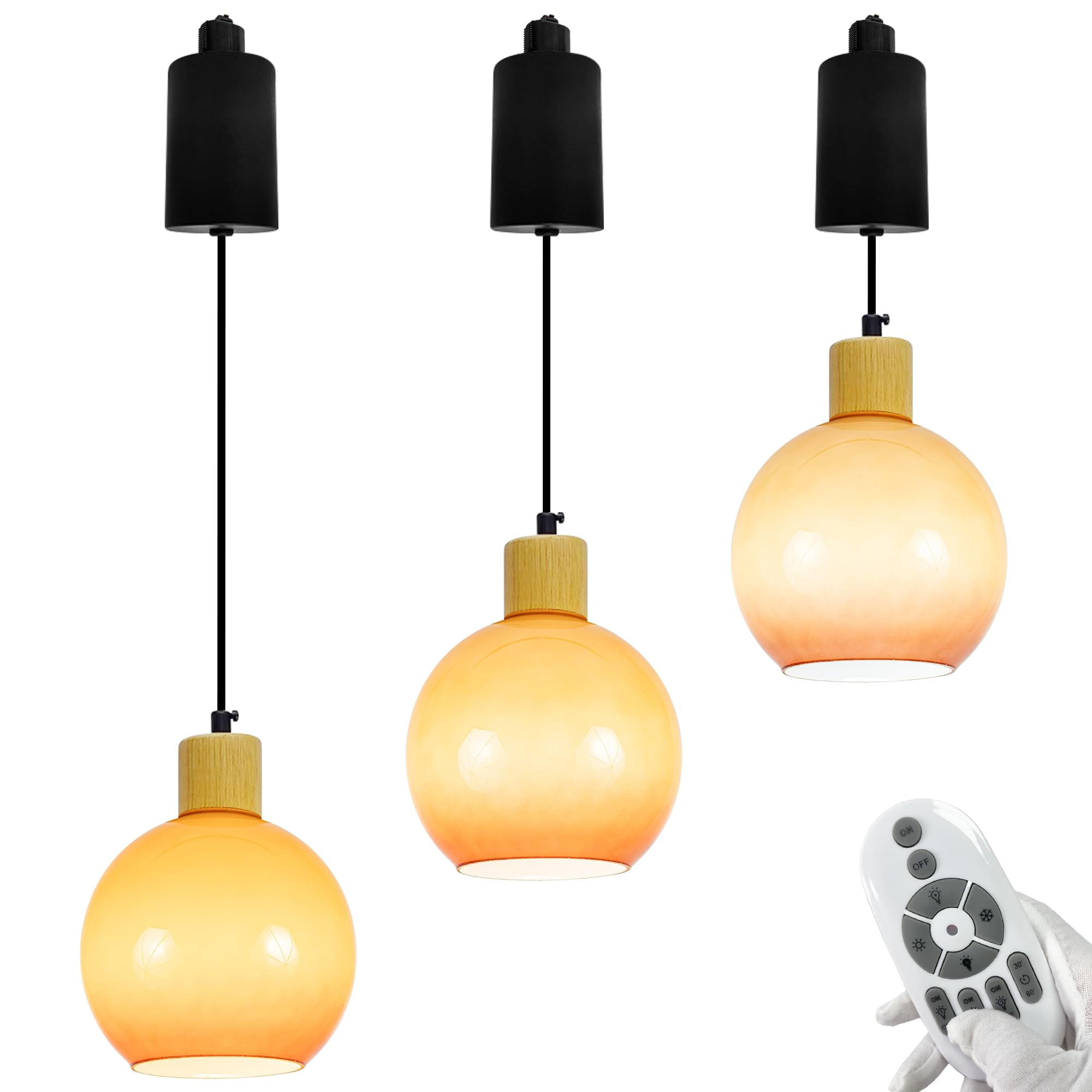 FSLiving Mini Adjustable Height Halo Track Light, 6.5 Ft Cord, H-Type ...