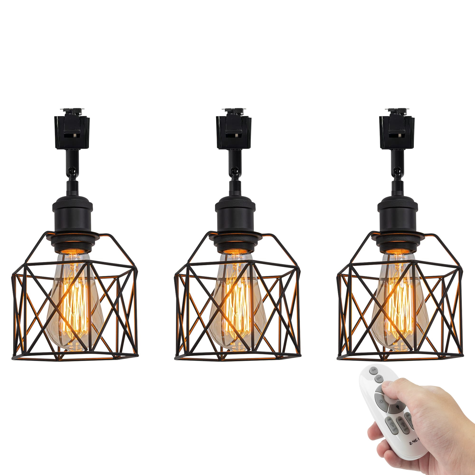 FSLiving Modern Design Adjusted Angle J-Type Track Head Lighting Remote ...