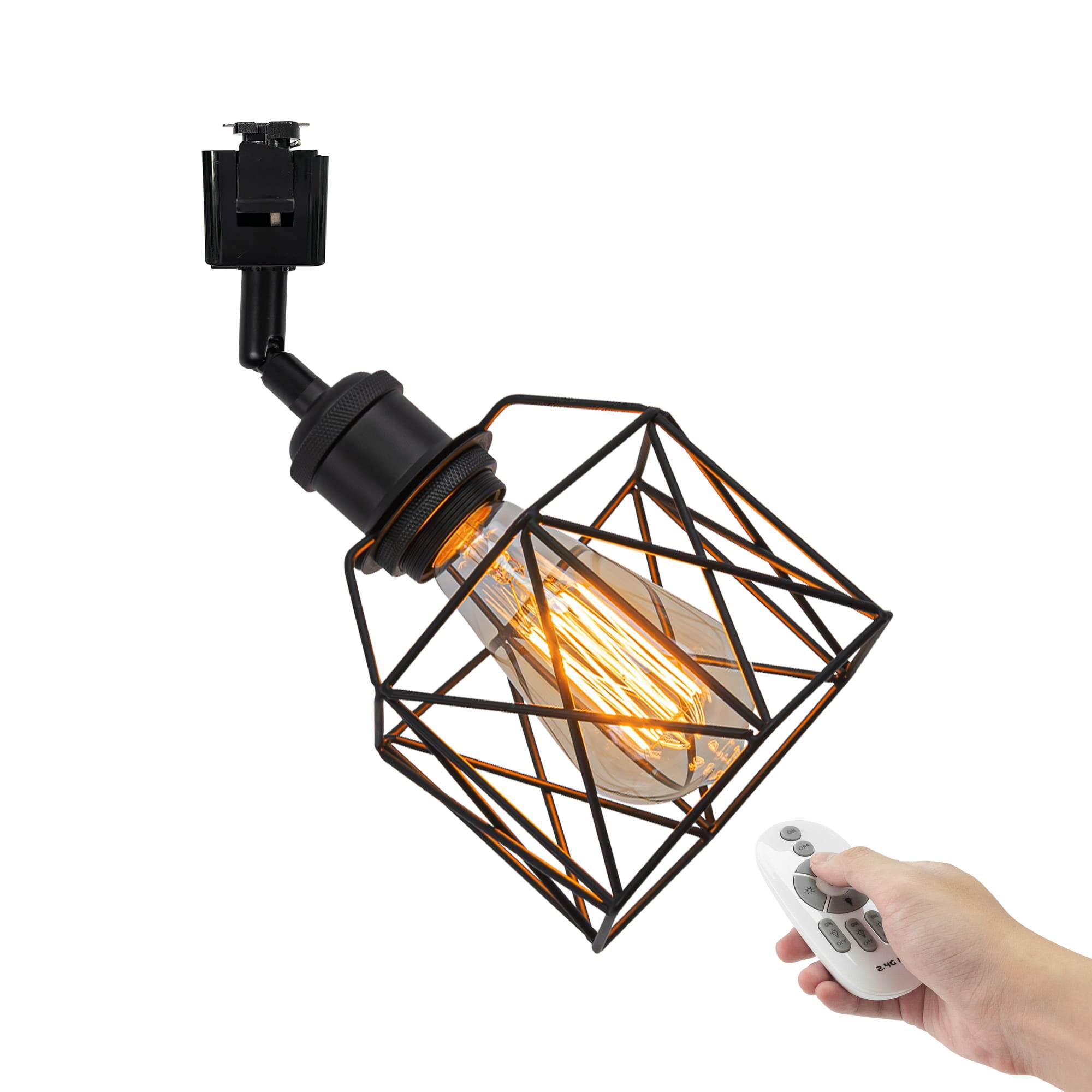 FSLiving Modern Design Adjusted Angle J-Type Track Head Lighting Remote ...