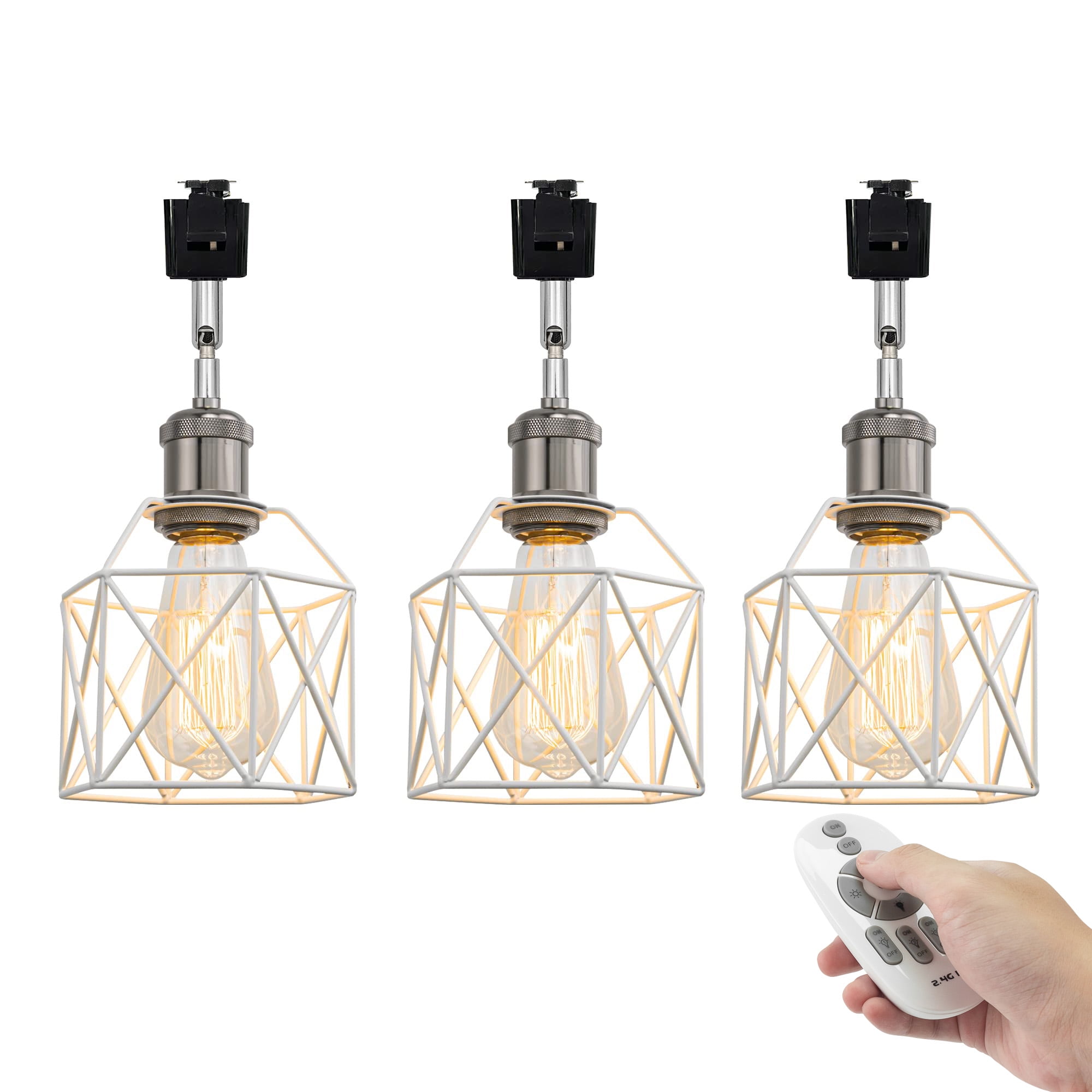FSLiving Modern Design Adjusted Angle J-Type Track Head Lighting Remote ...