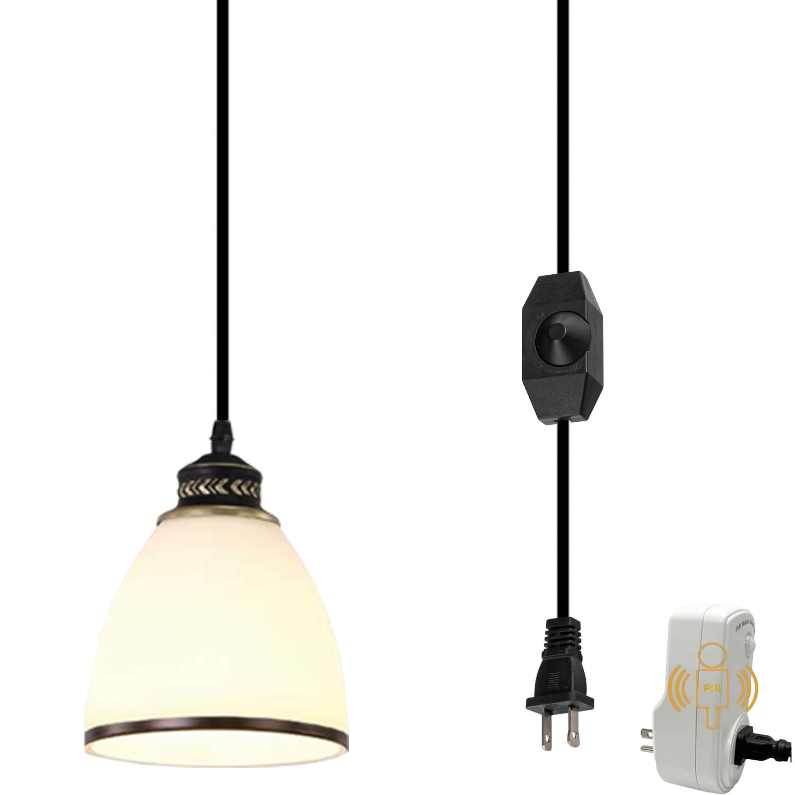 FSLiving Motion Sensor Pendant light Contemporary Style Pendant Light ...