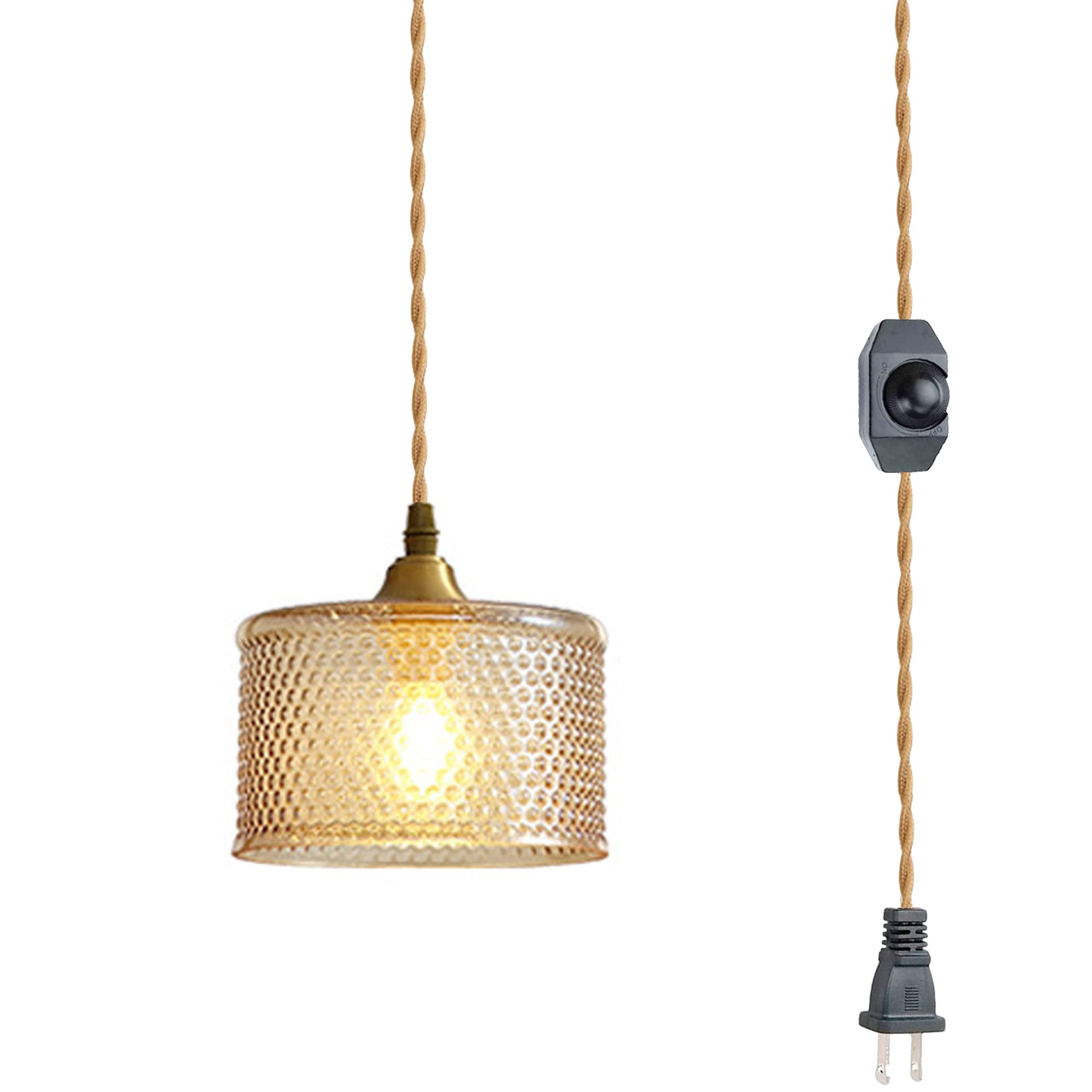 Customer reviews for FSLiving No Wiring Needed Pendant Light with UL ...