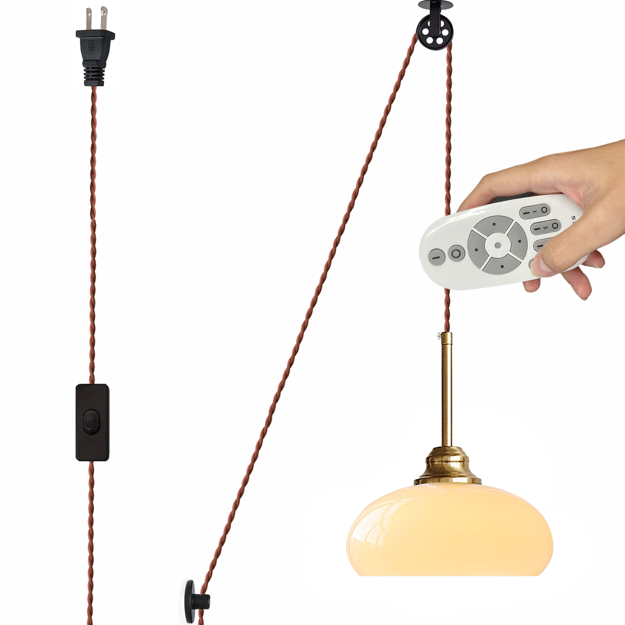 FSLiving No Wiring Needed Smart Group Control Stepless Dimming Handle ...