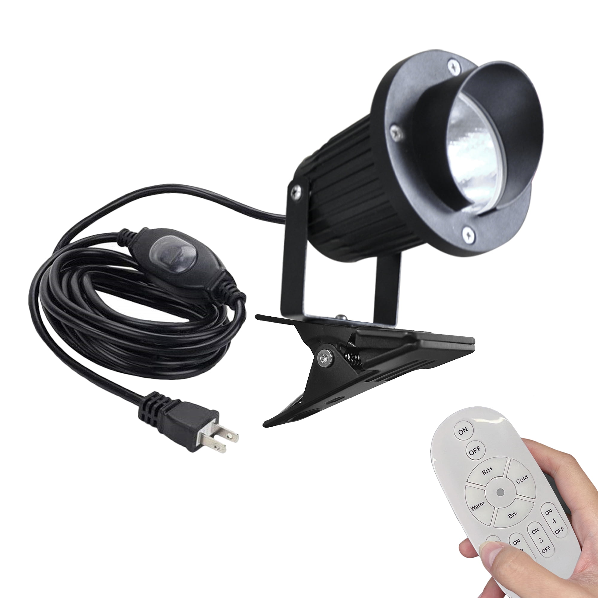 FSLiving Outdoor LED Spotlight Remote Control with Clip Stepless ...
