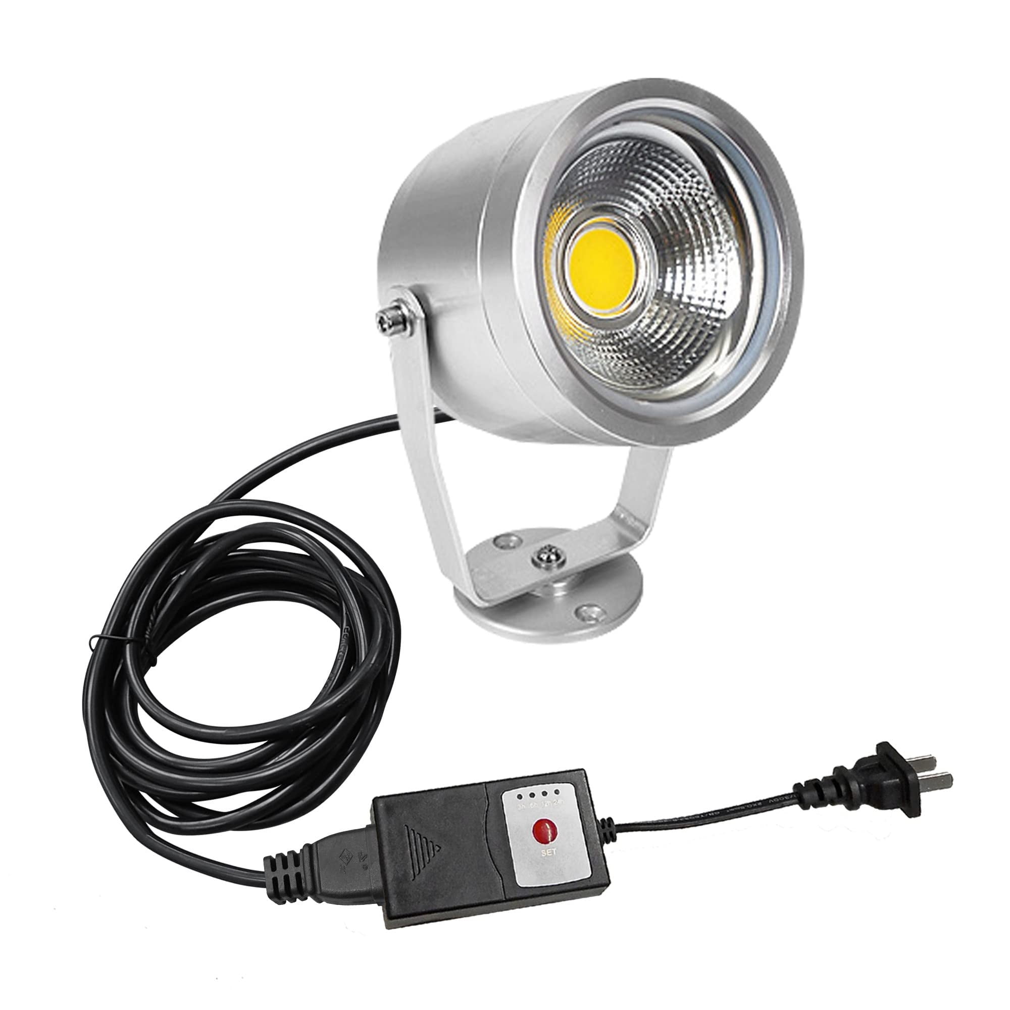 FSLiving Outdoor LED Spotlight Timer Waterproof Bright Outdoor Flag ...