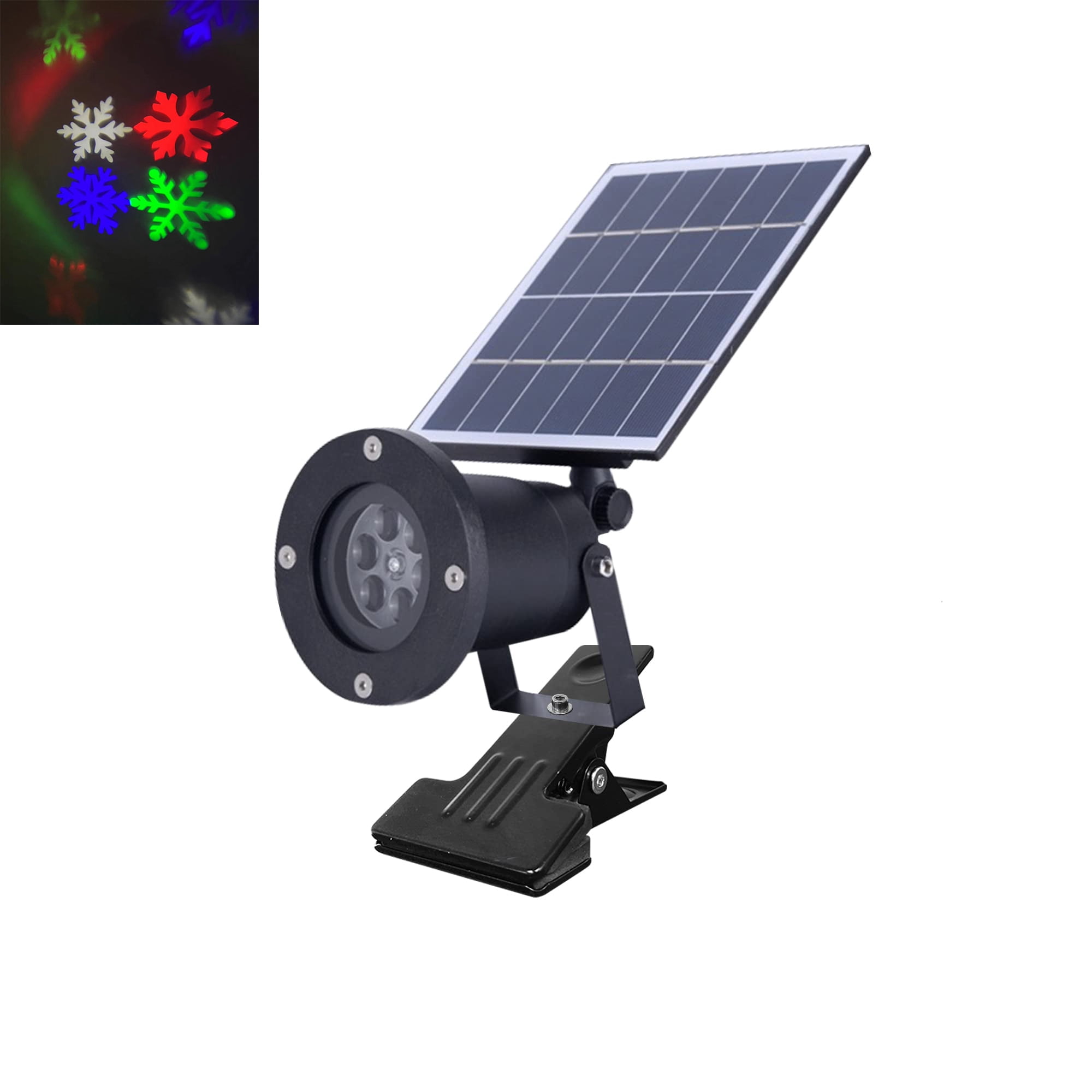 FSLiving Outdoor LED Spotlight Waterproof Solar Spotlights with Clip ...