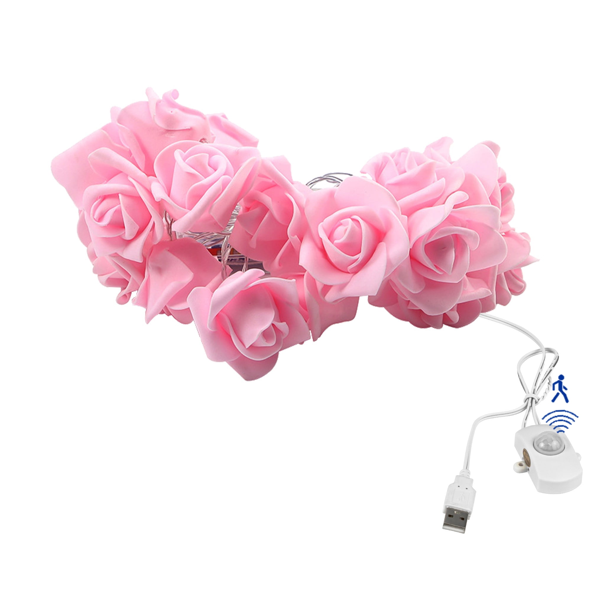 FSLiving PIR Motion Sensor String Lights,USB Powered Curtain Lights For ...